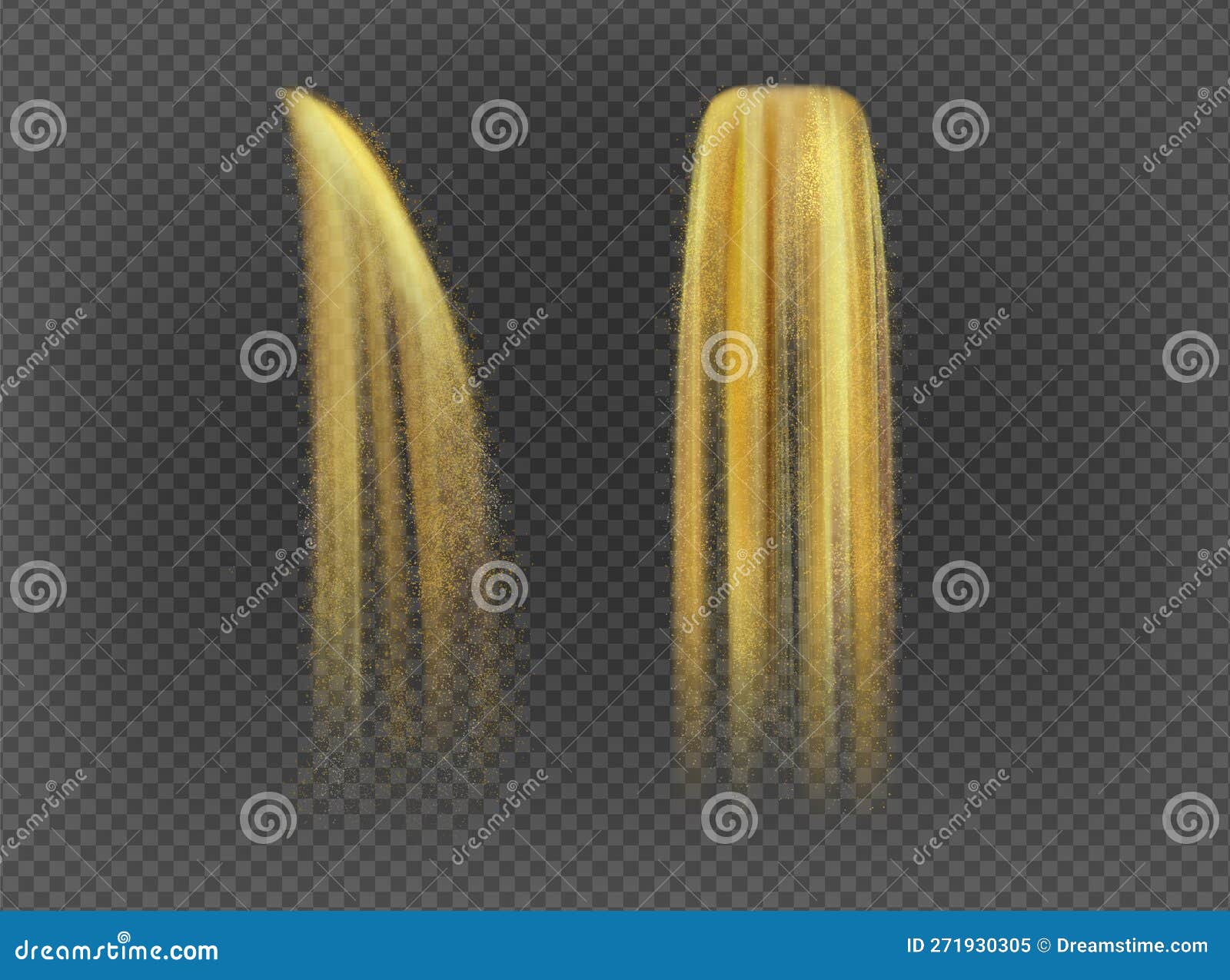 Realistic Sand Falling Isolated on Transparent Stock Vector ...