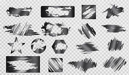 Realistic Scratch Card Element Set Stock Image - Image of gamble ...