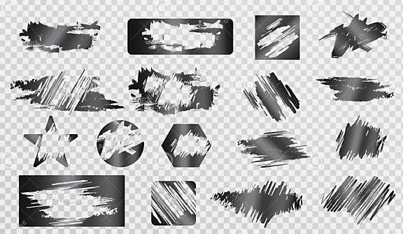 Realistic Scratch Card Element Set Stock Image - Image of gamble ...