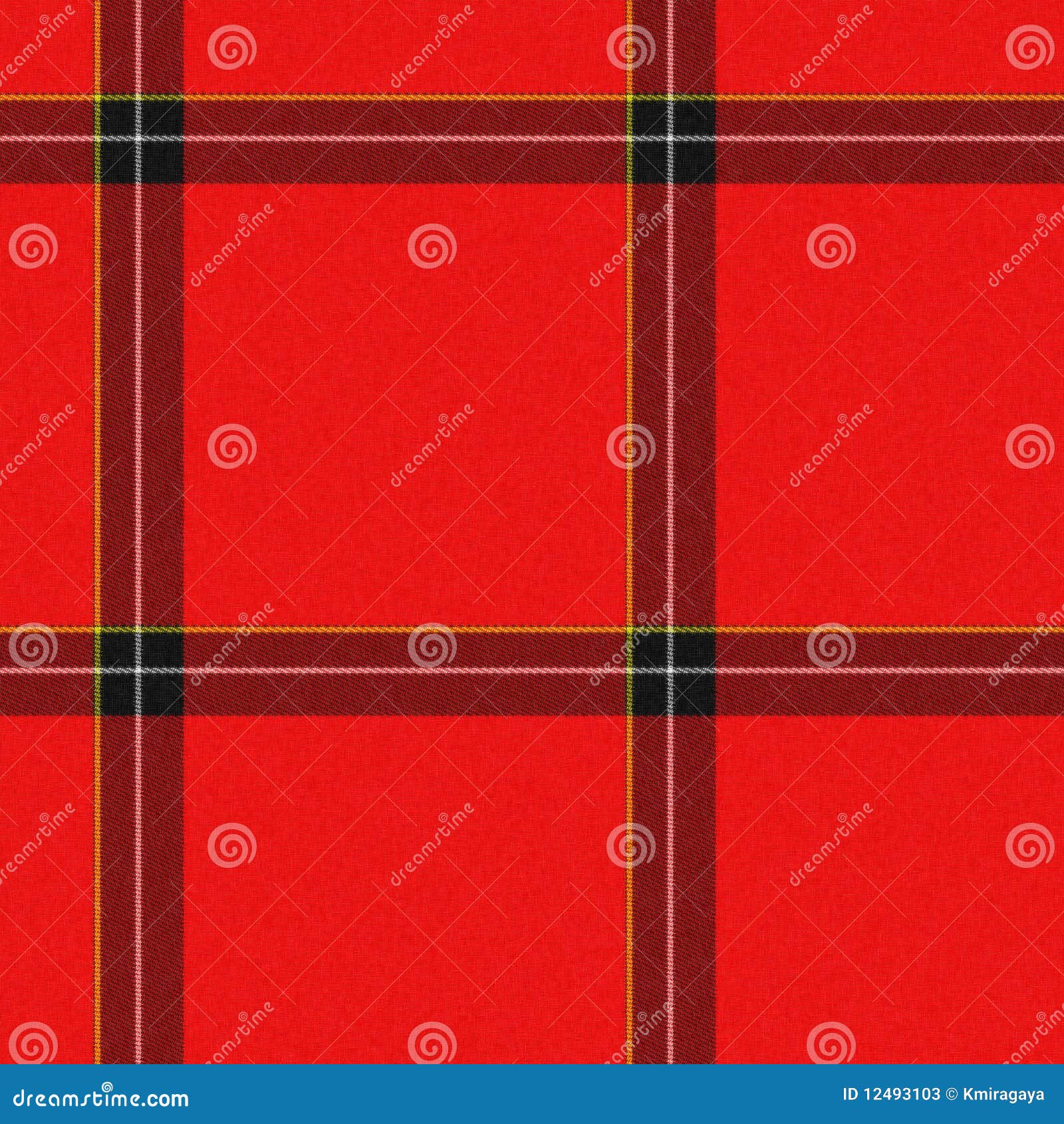 Realistic Seamless Tartan with Visible Threads Stock Illustration ...