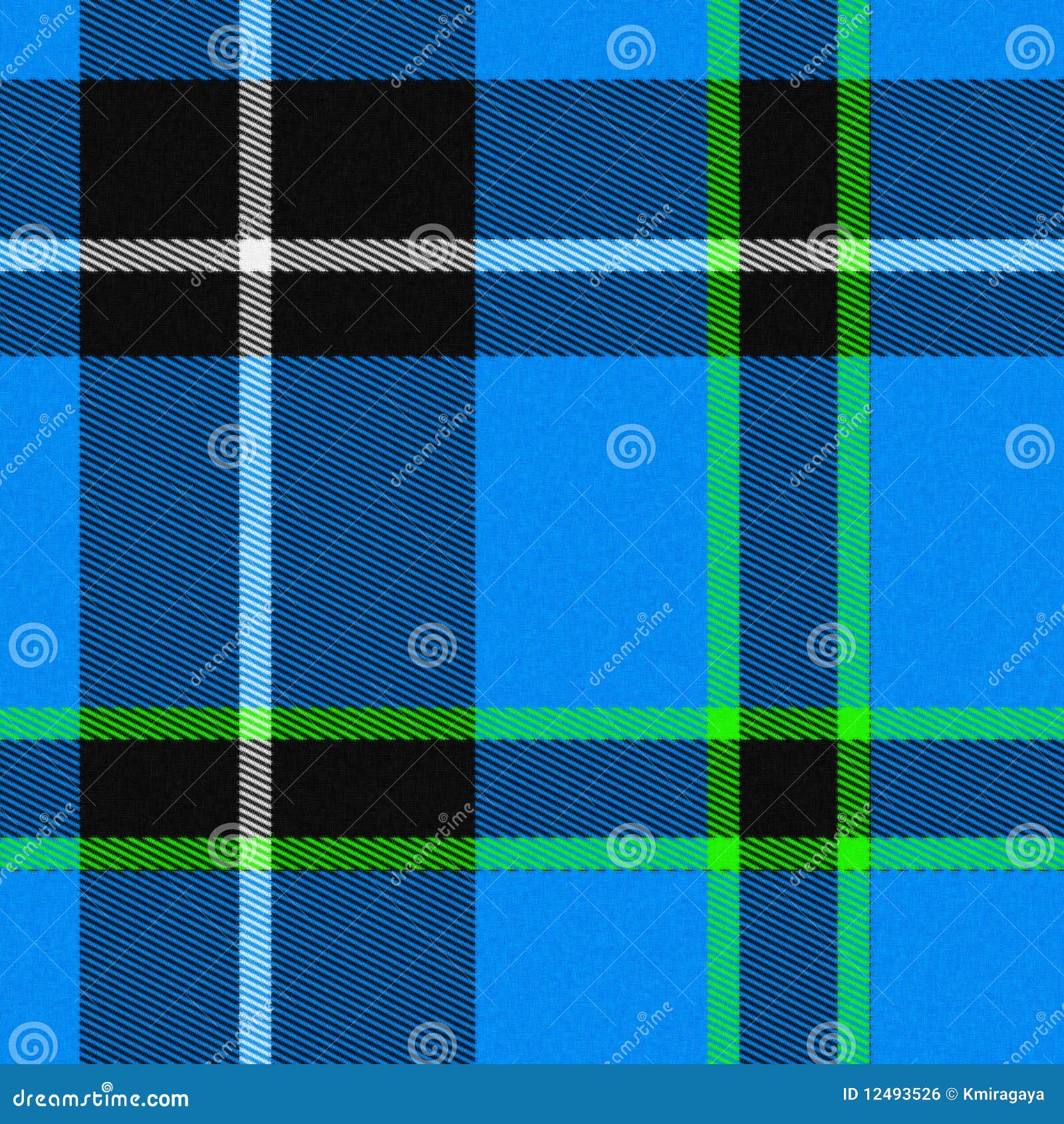 Realistic Seamless Tartan with Visible Threads Stock Illustration ...