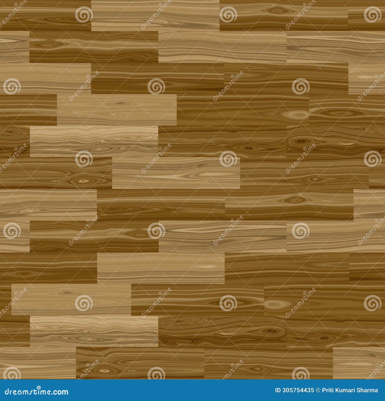 Realistic Seamless Wood Plank Flooring Texture Stock Illustration ...