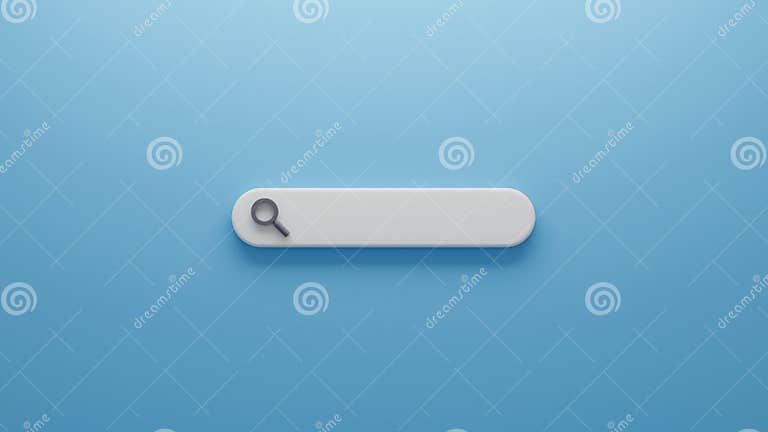 Realistic Search Bar on Blue Background Search Form Template Stock ...