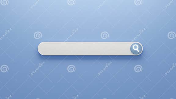 Realistic Search Bar on Blue Background Search Form Template Stock ...