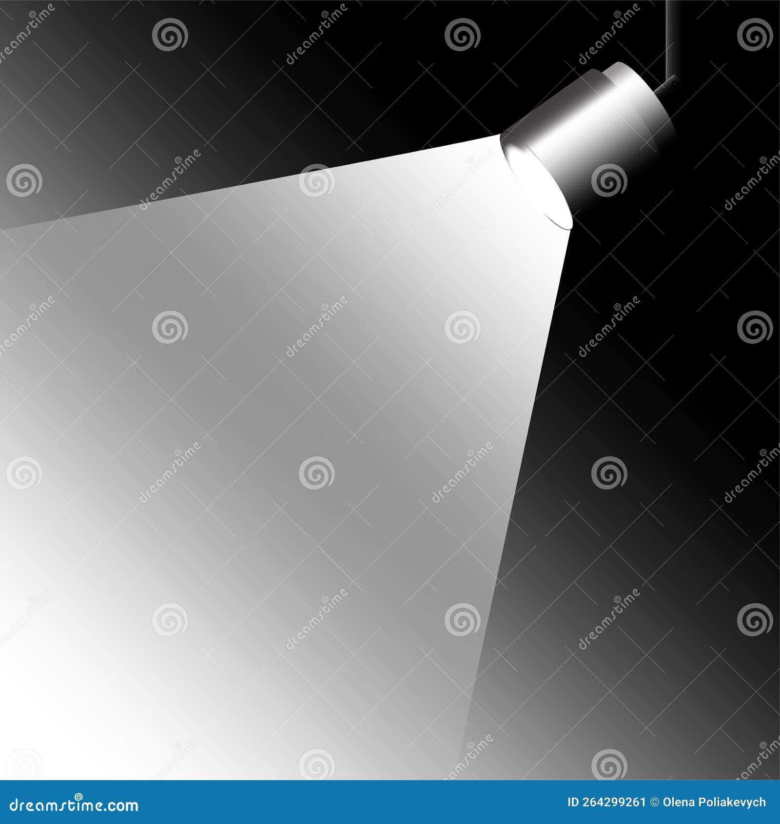 Realistic Searchlight. Festive Background. Vector Illustration. Stock ...