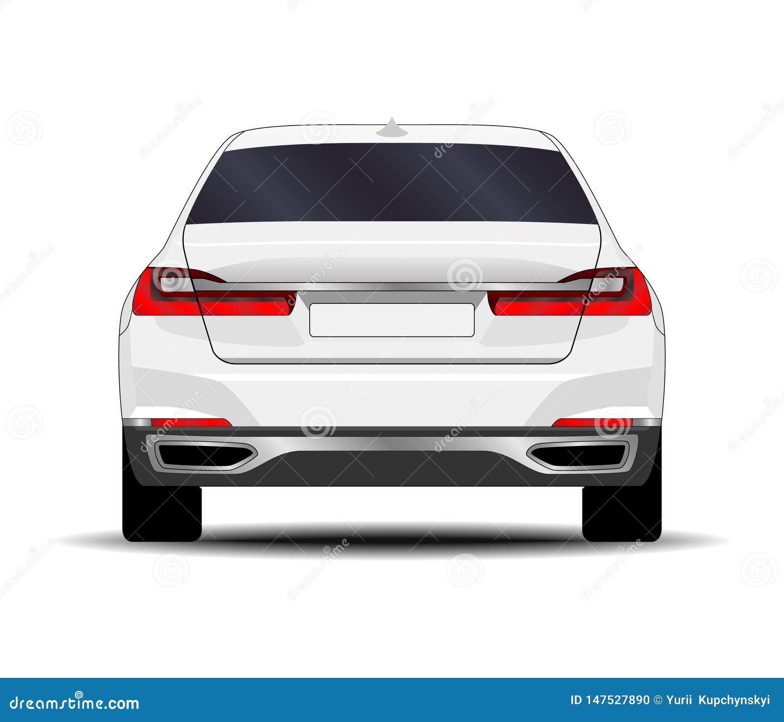Realistic sedan car stock vector. Illustration of realistic - 147527890