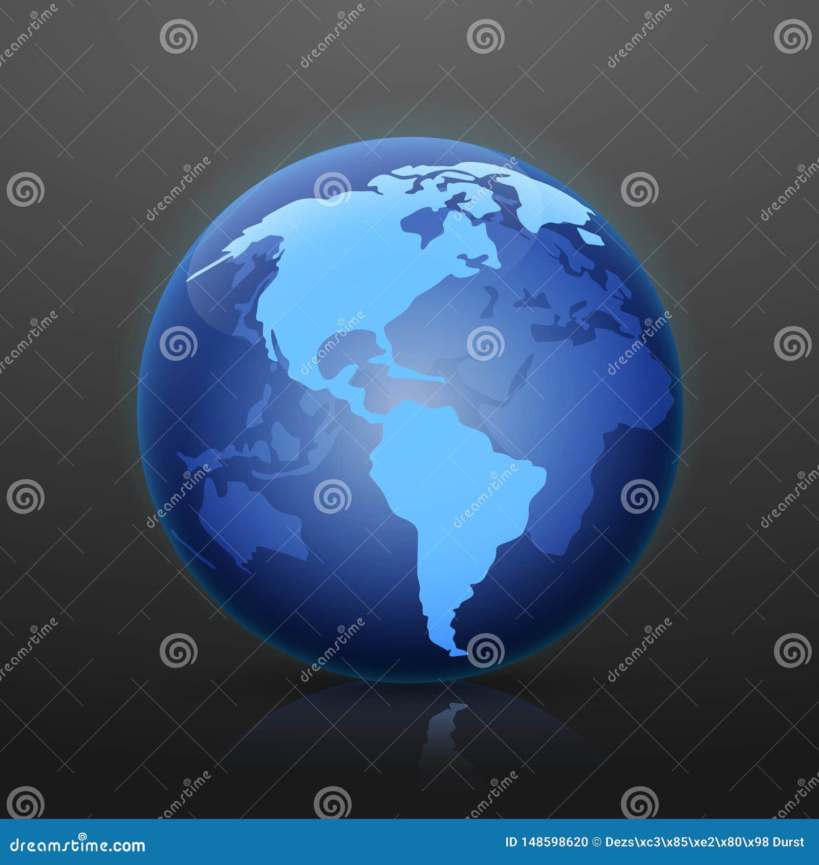 Realistic See-through Globe Illustration Stock Illustration ...