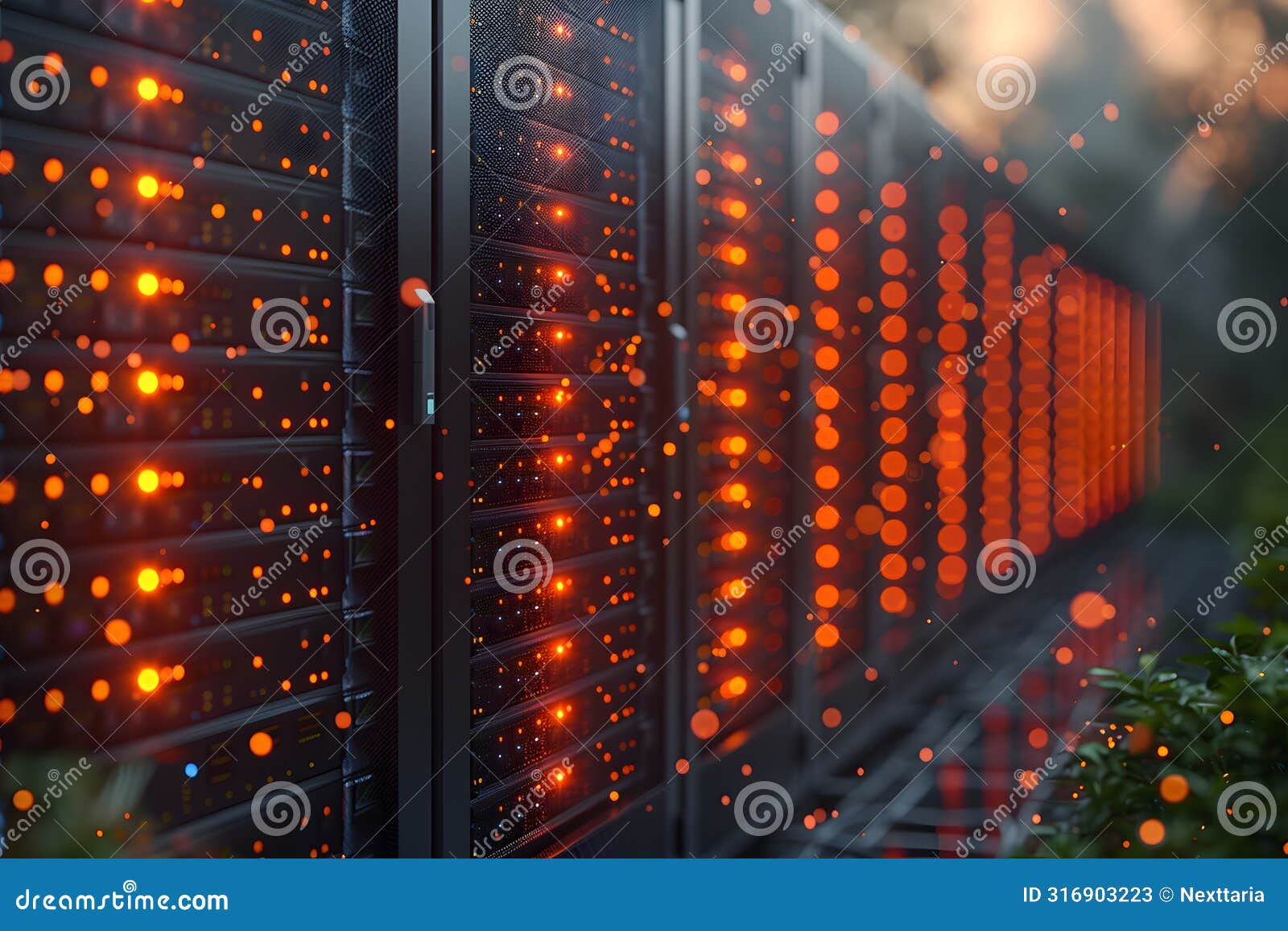Realistic Server Rack Illustration for Technology and Business Concepts ...