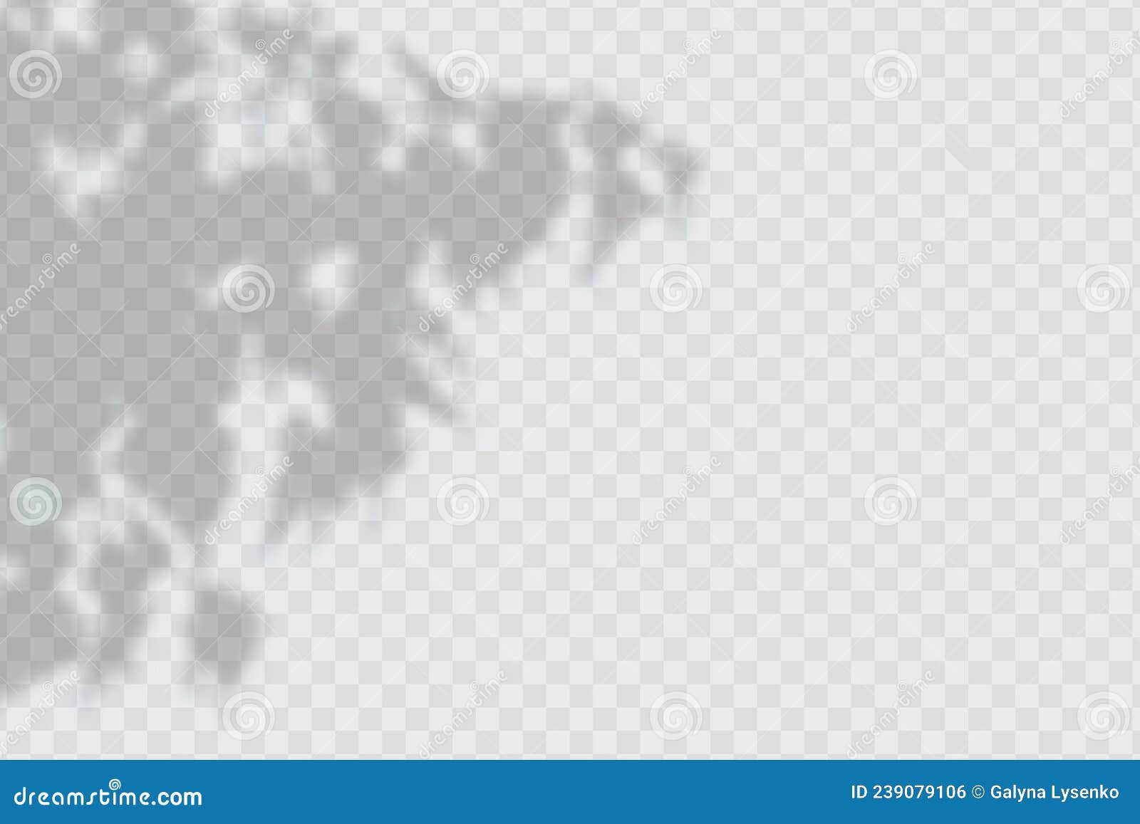 Realistic Shadow Tropical Leaves and Branches on Transparent Checkered ...