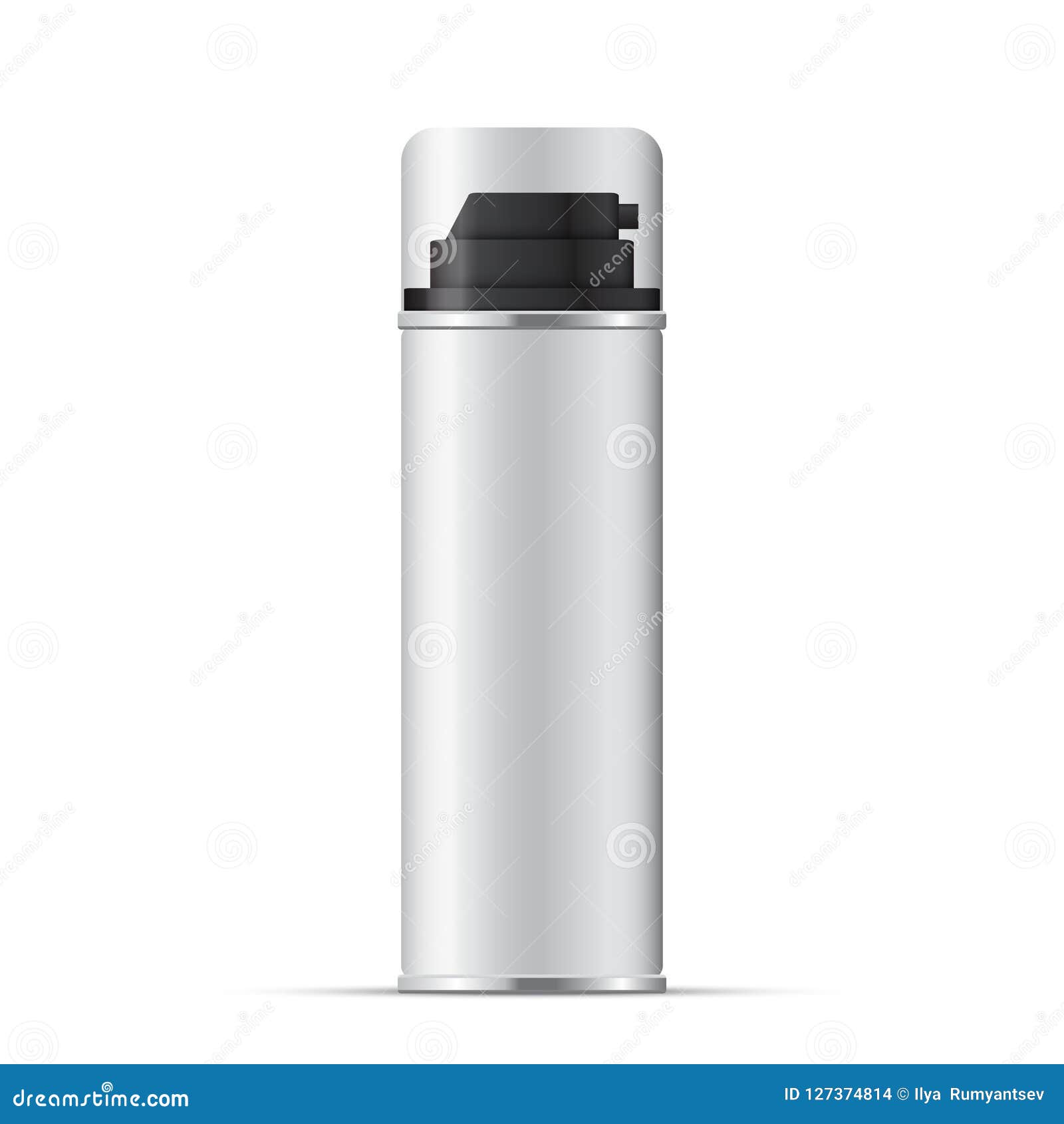 Realistic Shaving Foam Package Template Stock Vector - Illustration of ...