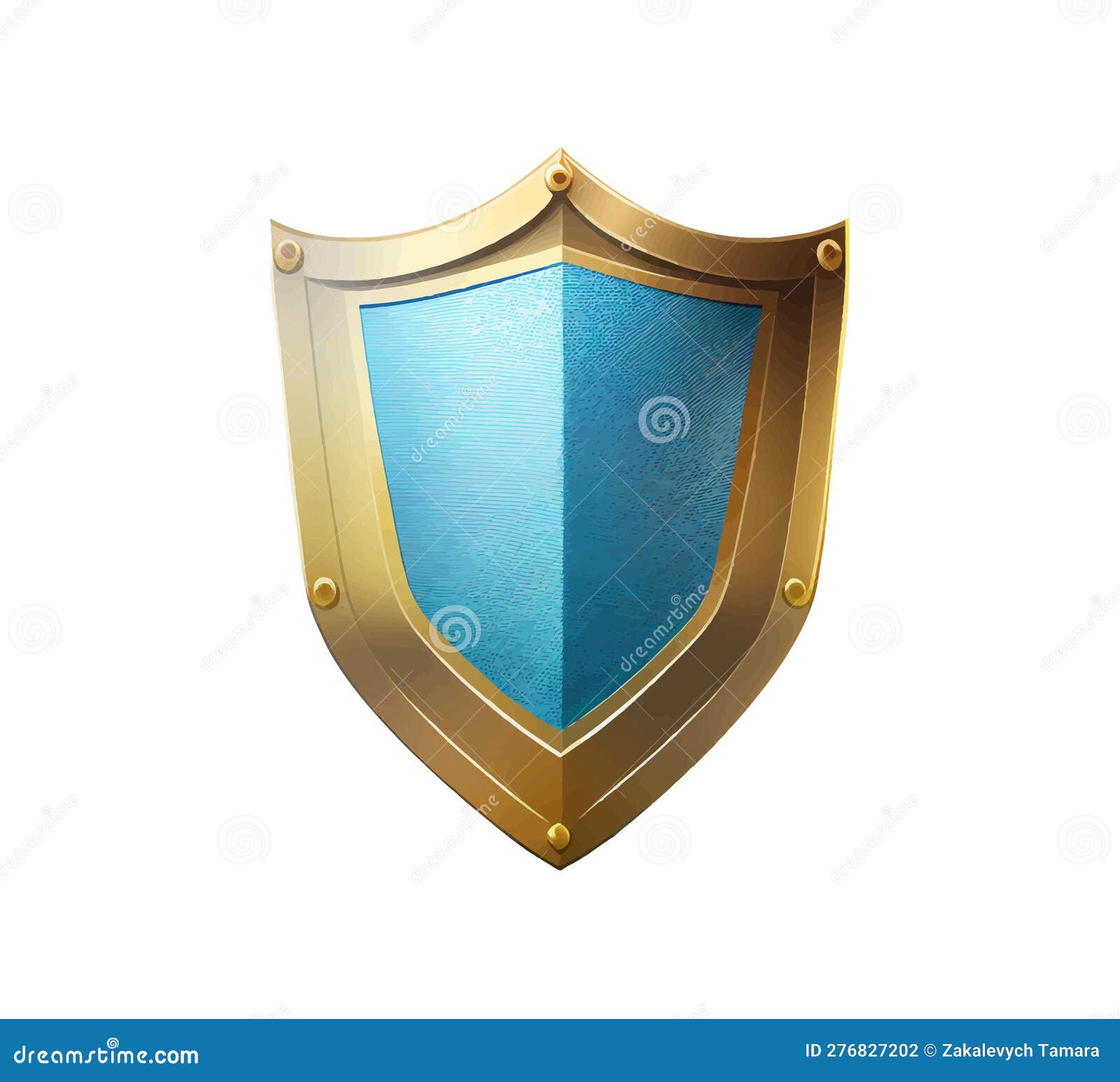 Realistic Shield. Vector Illustration Stock Illustration - Illustration ...