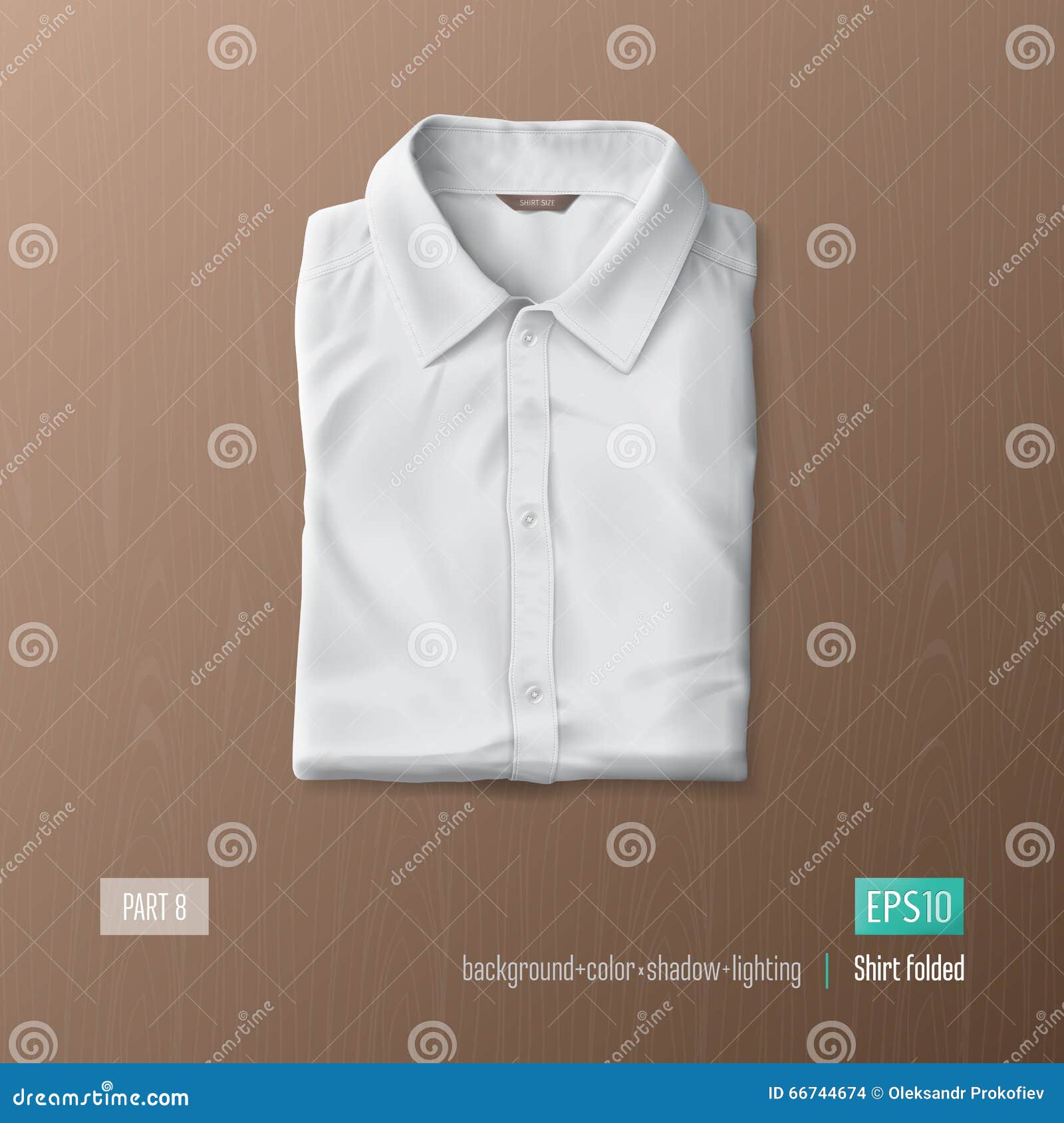 Realistic Shirt Vector Illustration Stock Vector - Illustration of ...