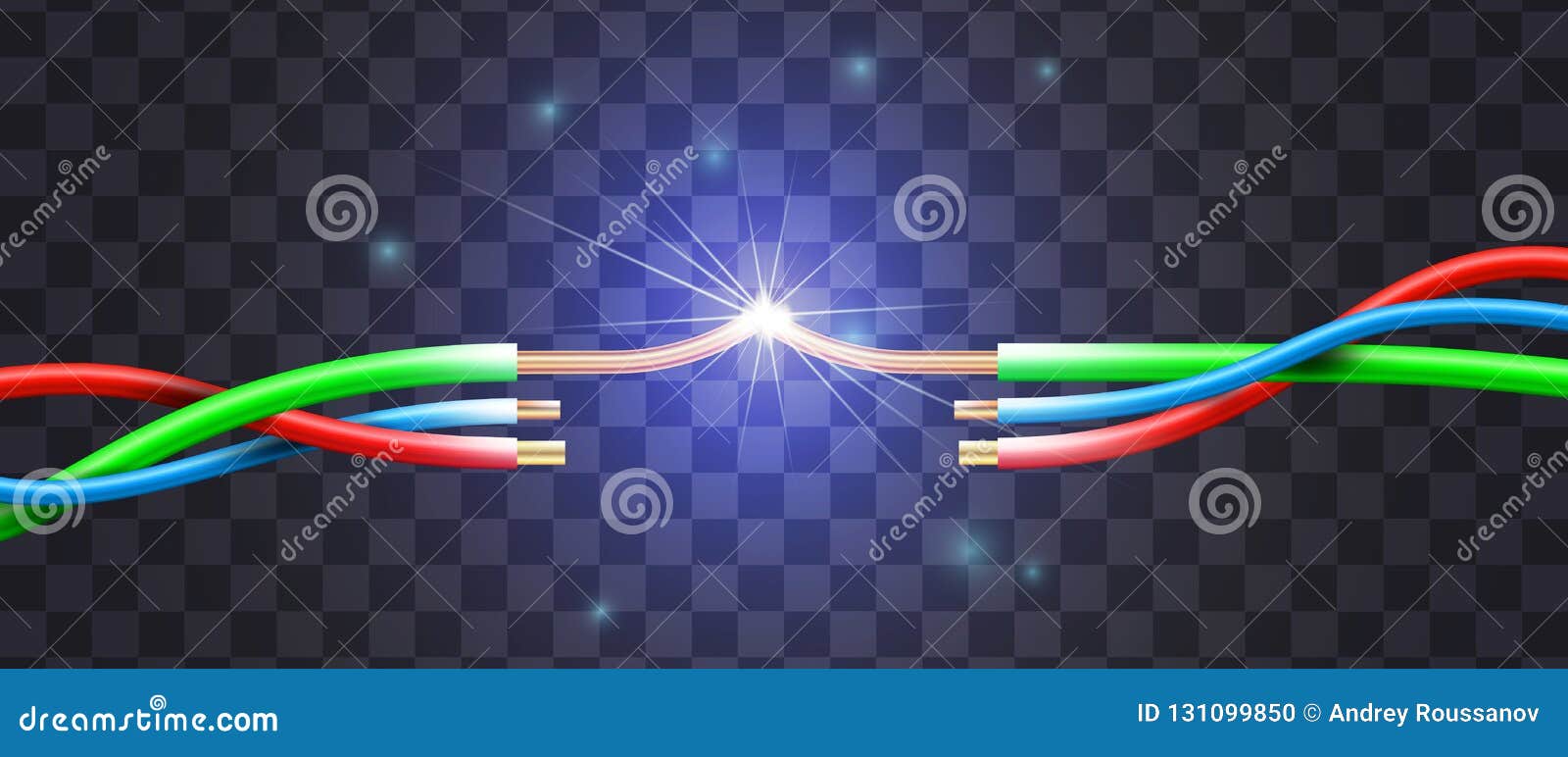 Realistic Short Circuit By The Example Of A Three Wire Break In Vector ... Realistic Short Circuit By The Example Of A Three Wire Break In Vector ...