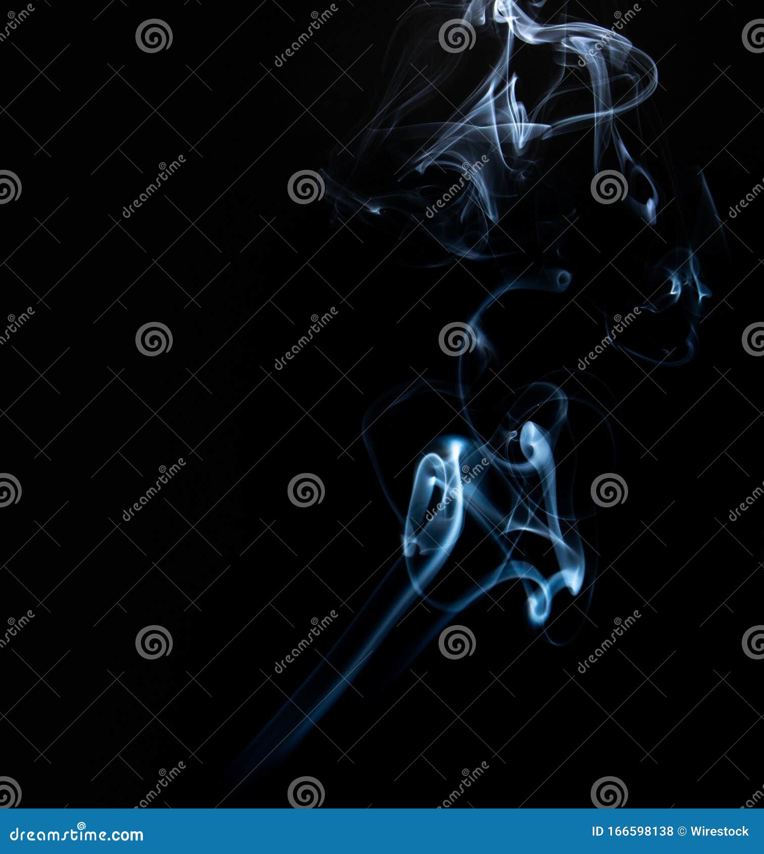 Realistic Shot of a Wisp of Smoke Against a Black Background - Great ...