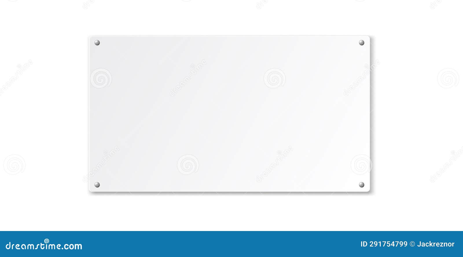 Realistic Signboard with Shadow. Door Sign Stock Illustration ...