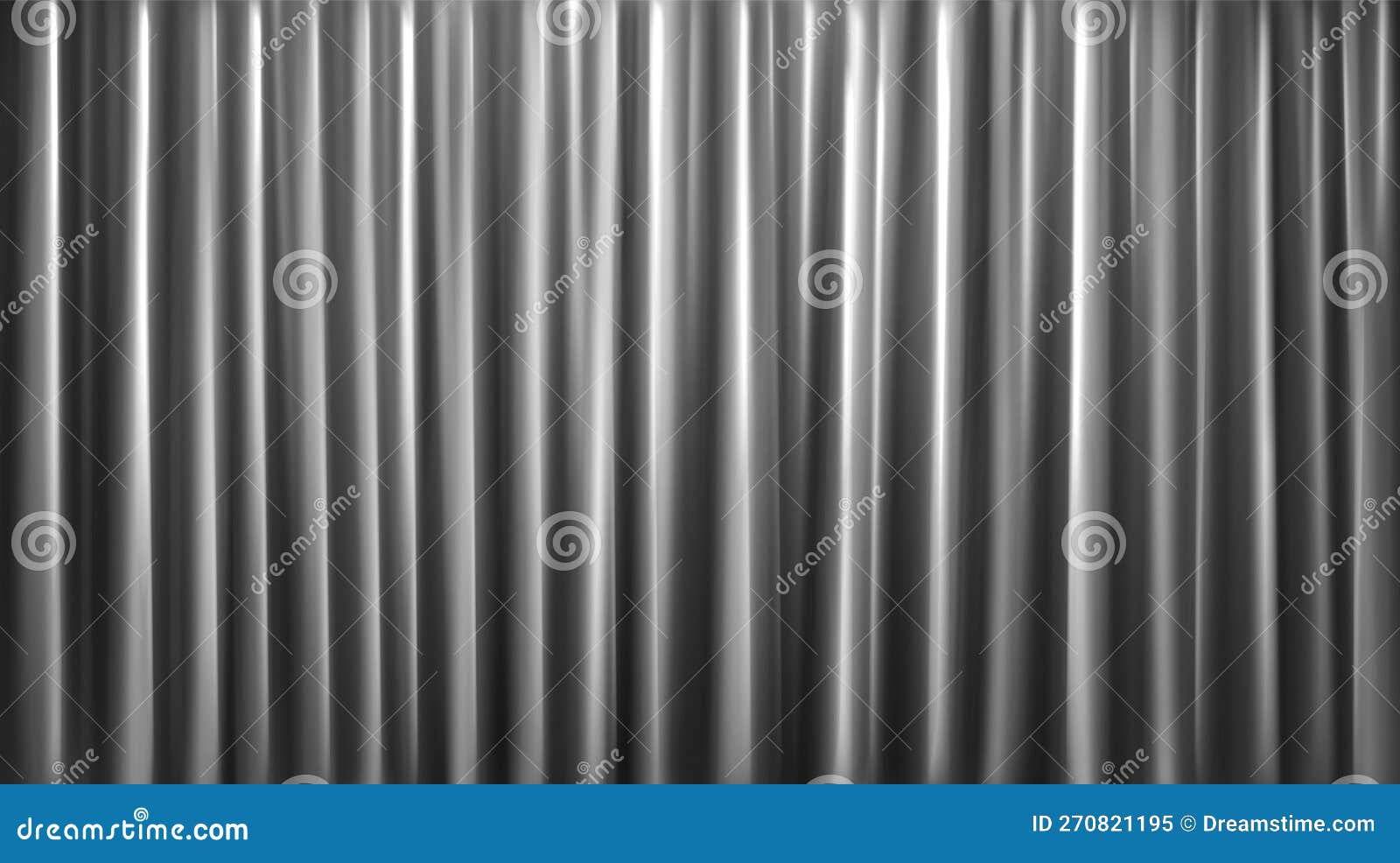 Realistic Silver Curtain Background Stock Image - Image of shine ...
