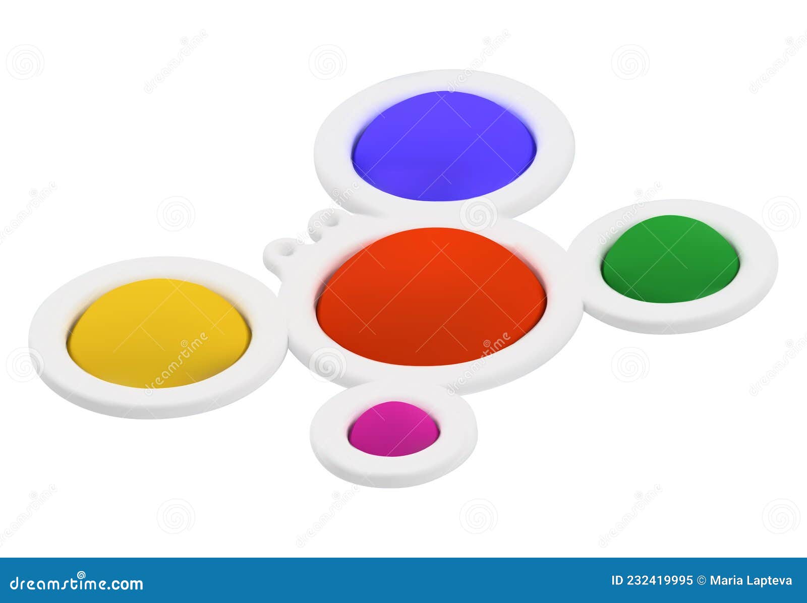 Realistic Simple Dimple Crab. 3D. Vector Image Stock Vector ...