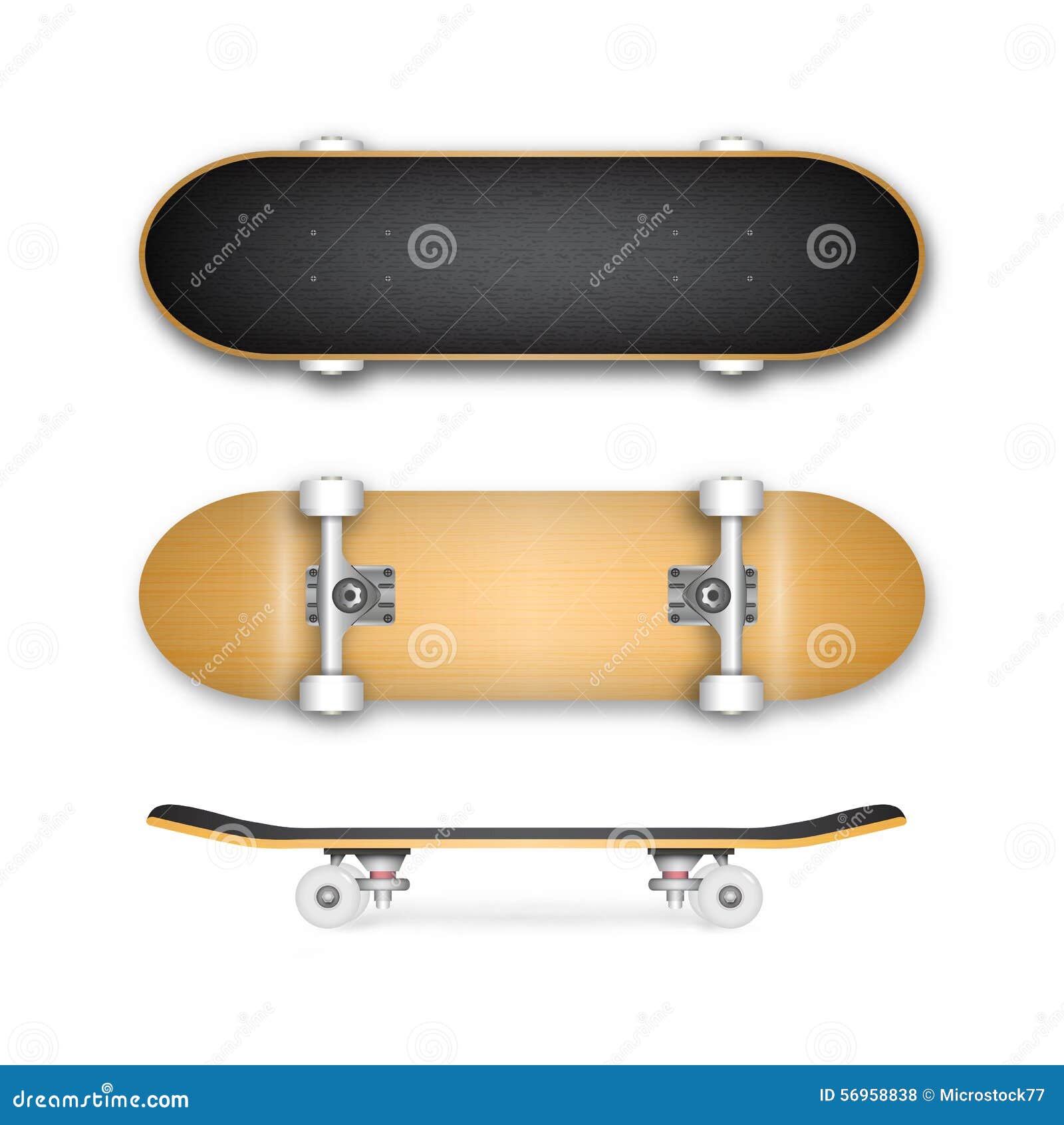 Skateboard Front View