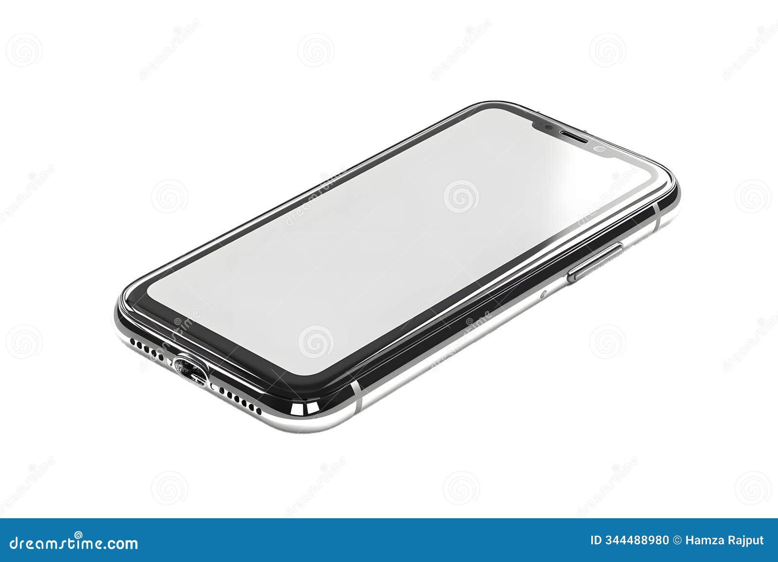 Realistic Smart Phone Mockup. Perspective Mobile Phone Mockup Similar ...