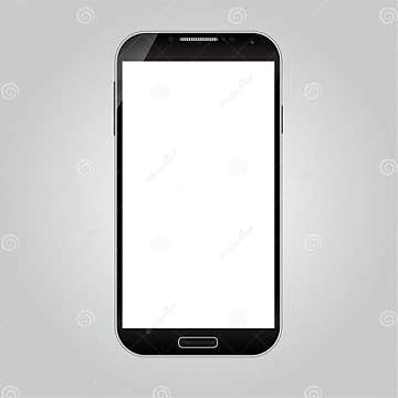 Realistic Smart Phone Vector Stock Vector - Illustration of empty ...