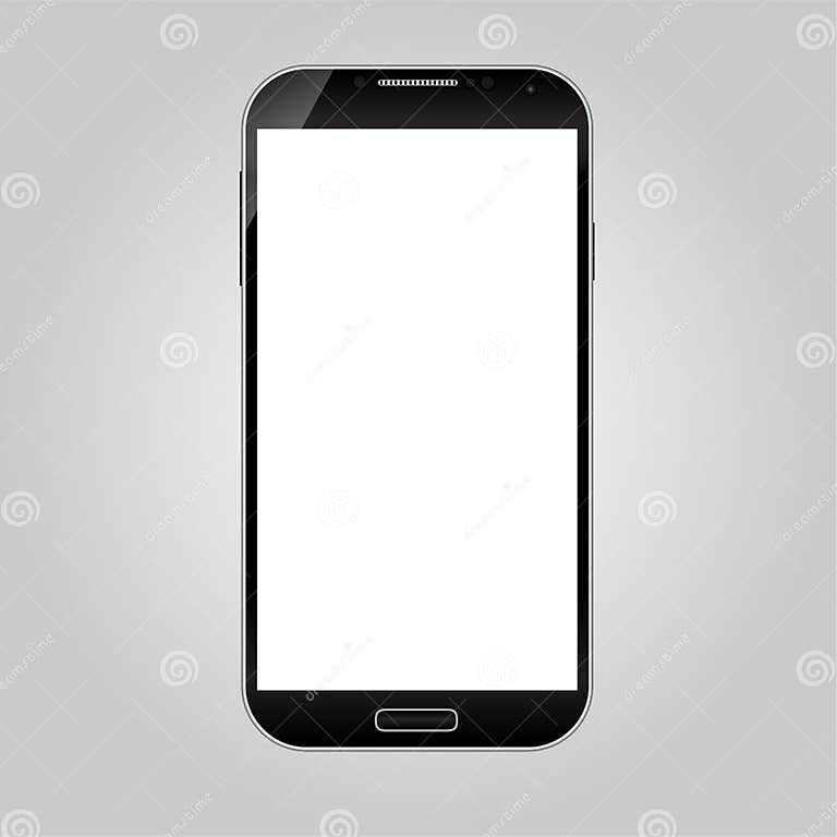 Realistic Smart Phone Vector Stock Vector - Illustration of empty ...