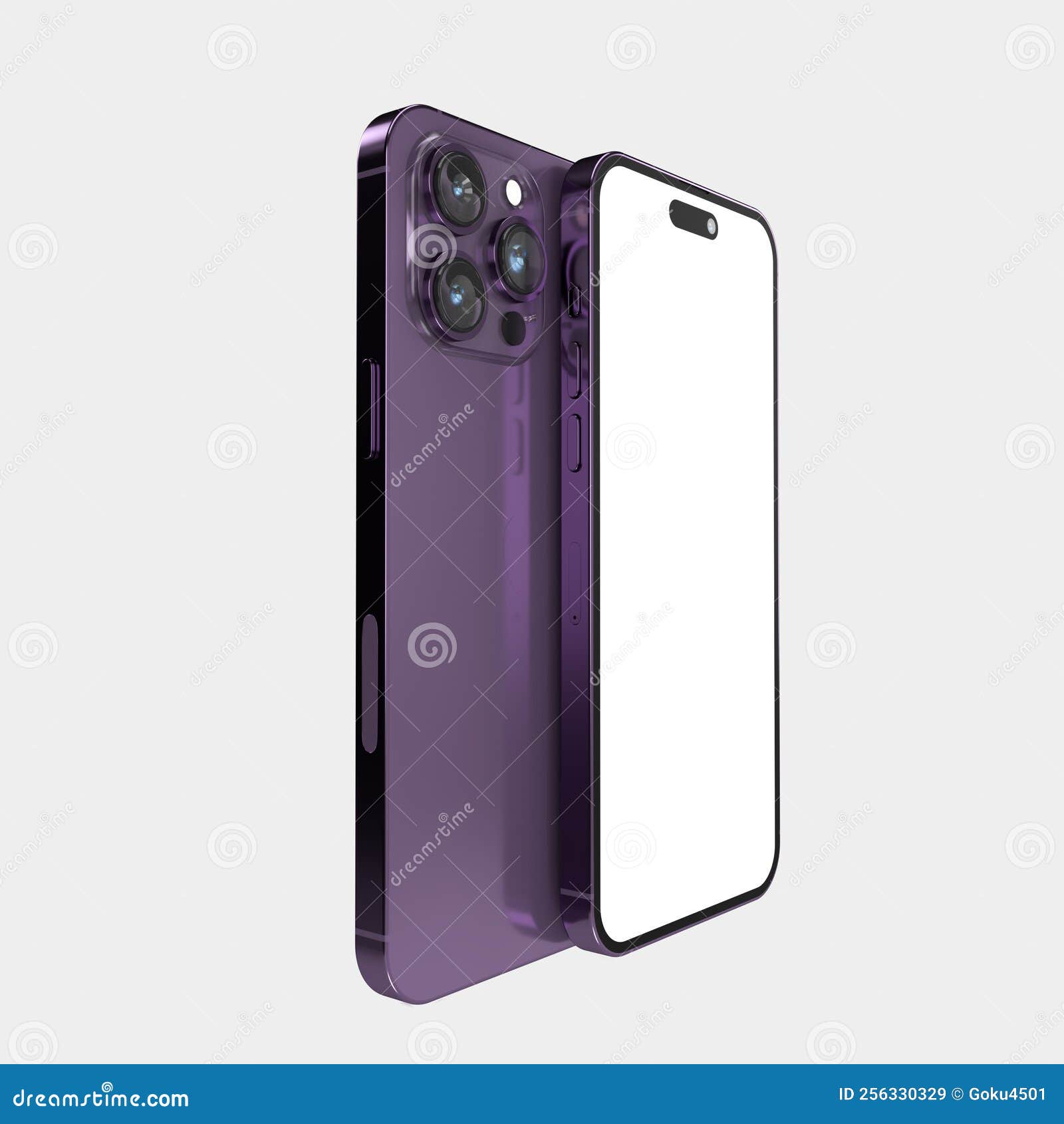 Realistic Smartphone Display, Device Screen Template for Infographics ...