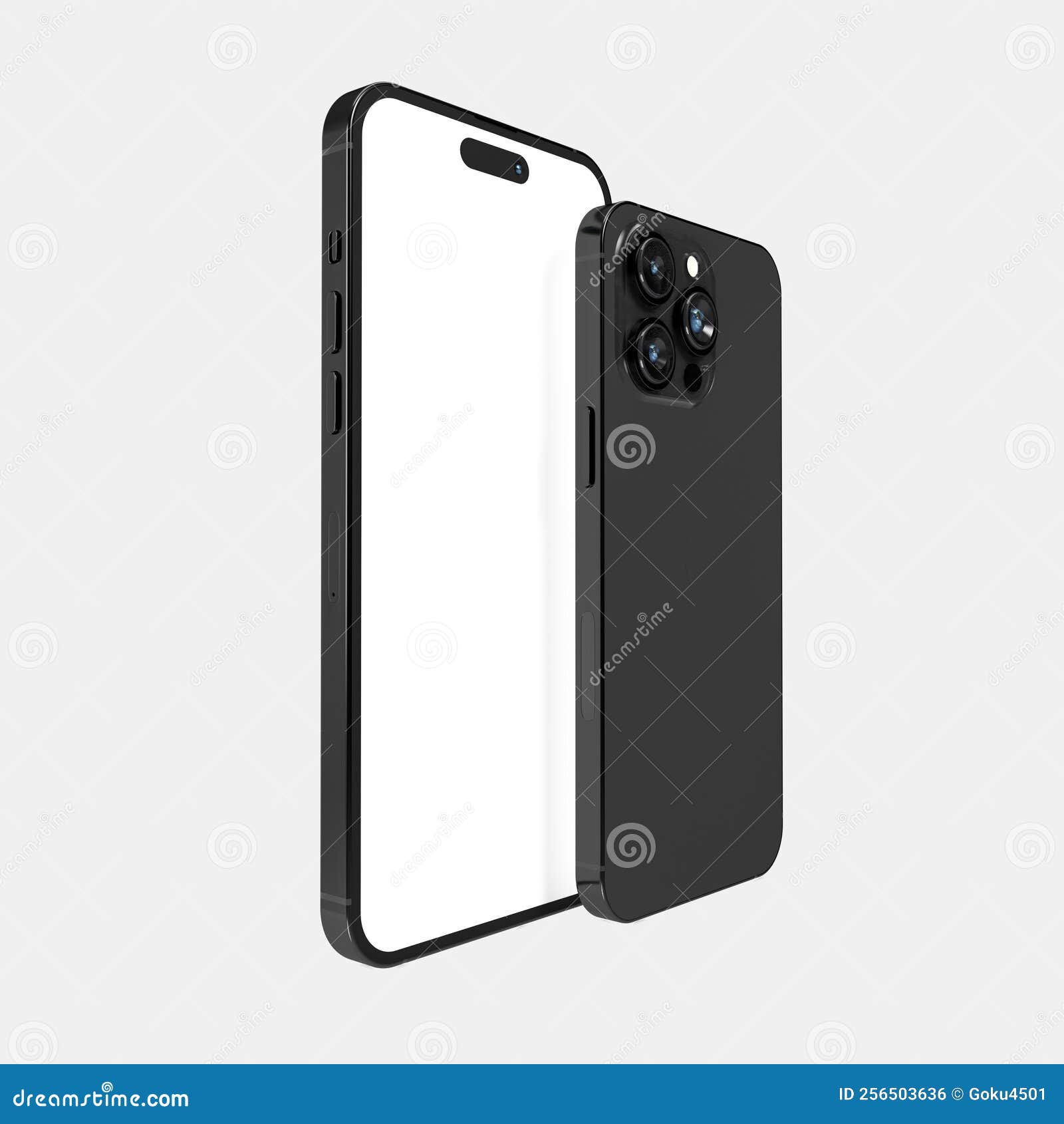 Realistic Smartphone Display, Device Screen Template for Infographics ...