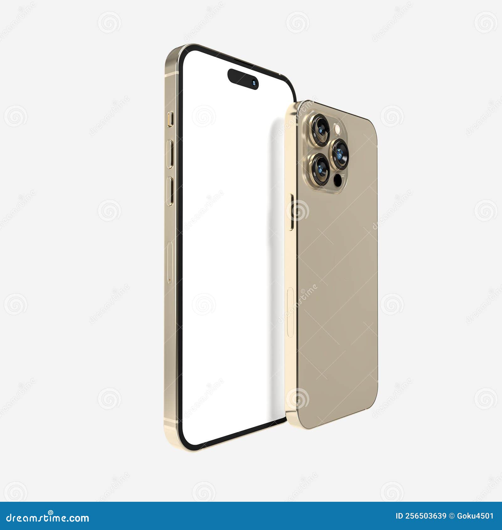 Realistic Smartphone Display, Device Screen Template for Infographics ...