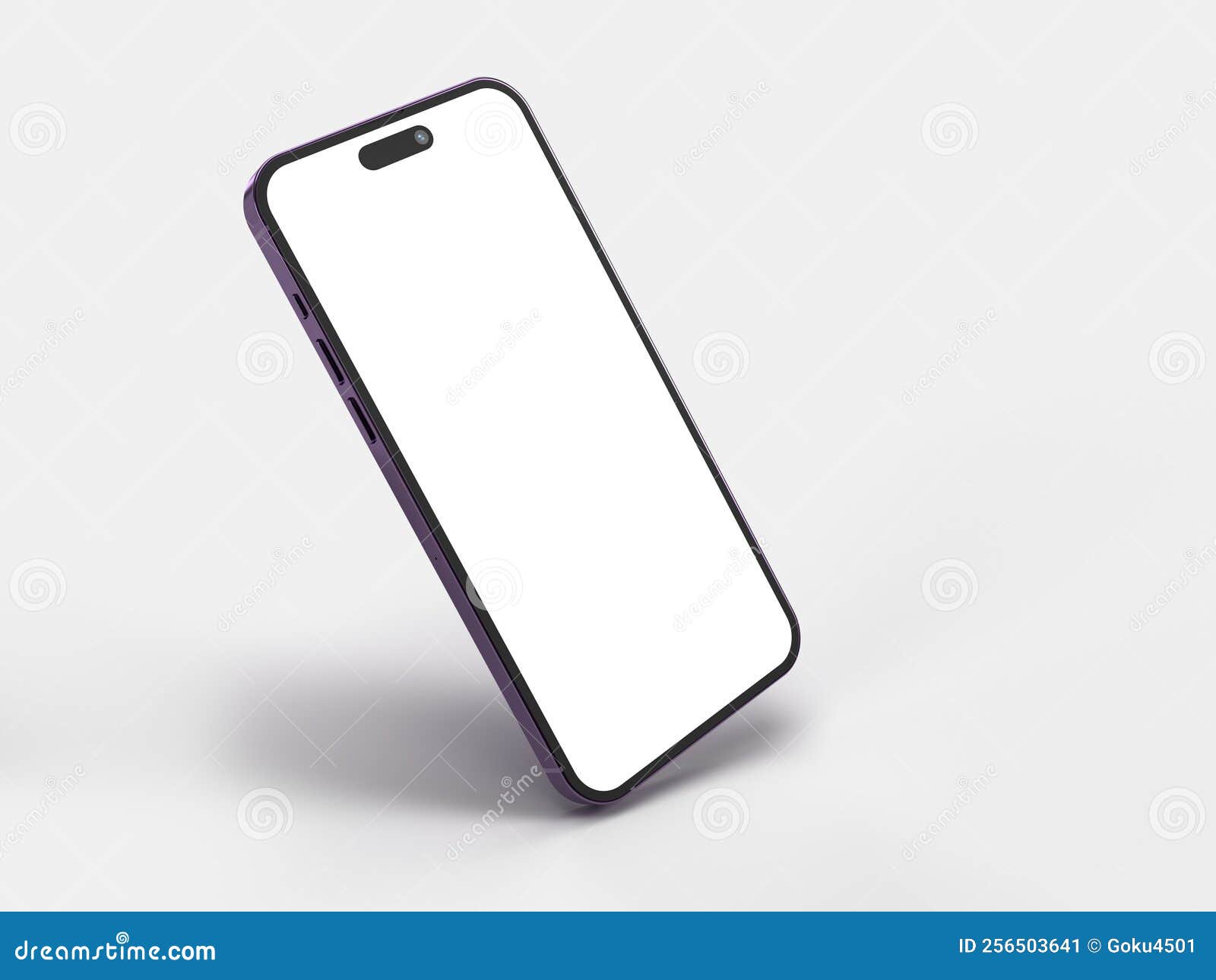 Realistic Smartphone Display, Device Screen Template for Infographics ...