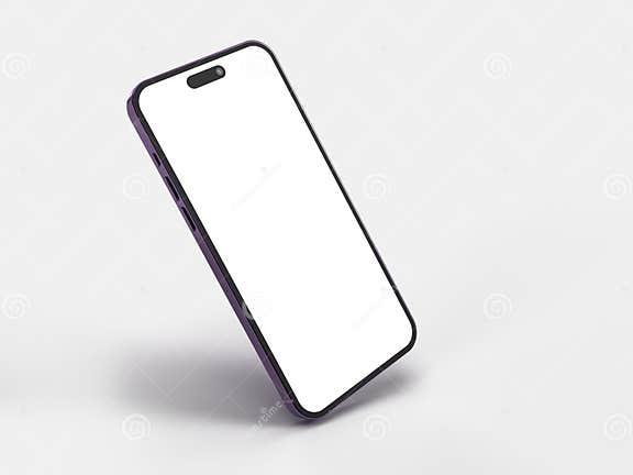 Realistic Smartphone Display, Device Screen Template for Infographics ...