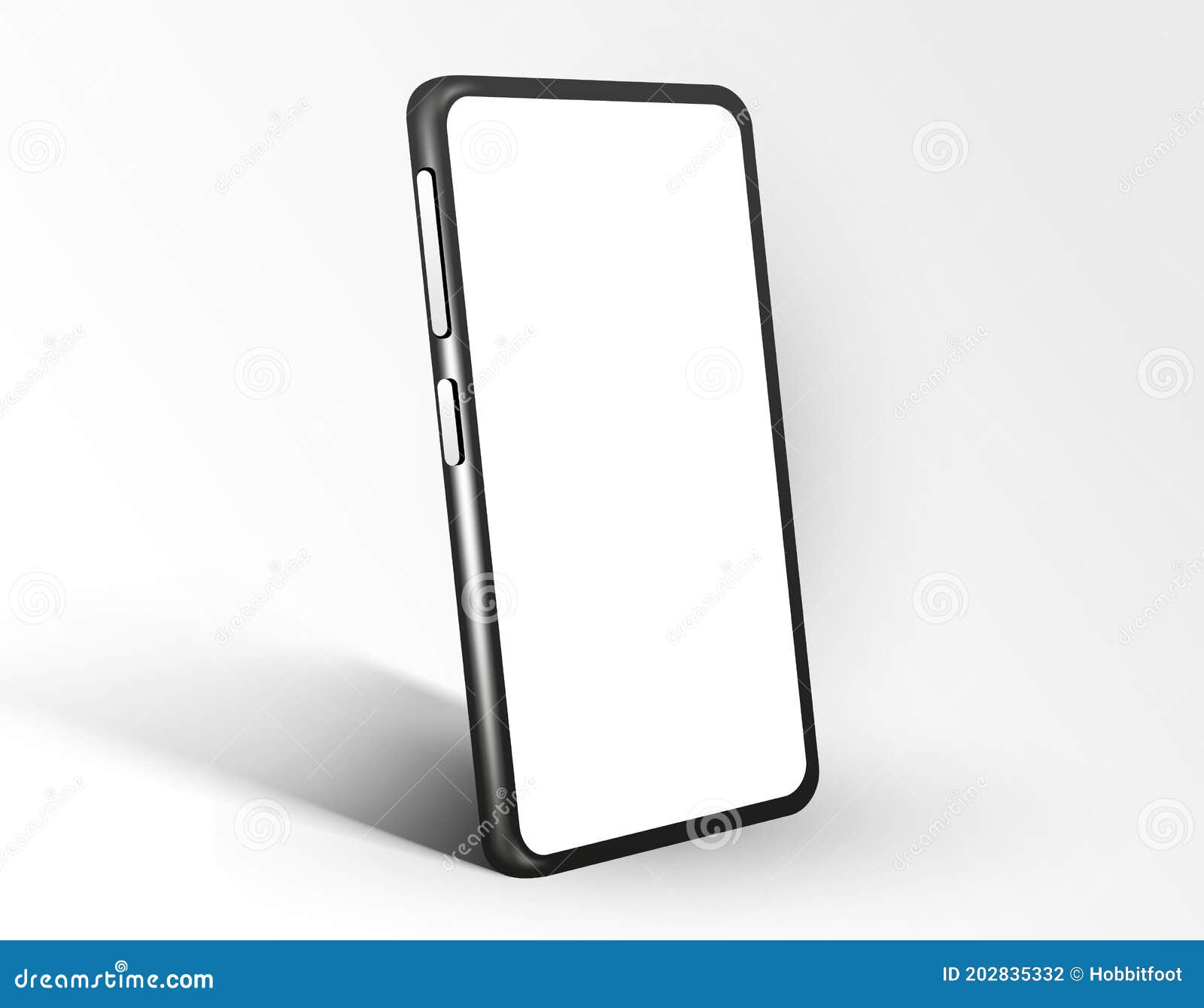 Realistic Smartphone Mockup. Cellphone Frame with Blank Display ...