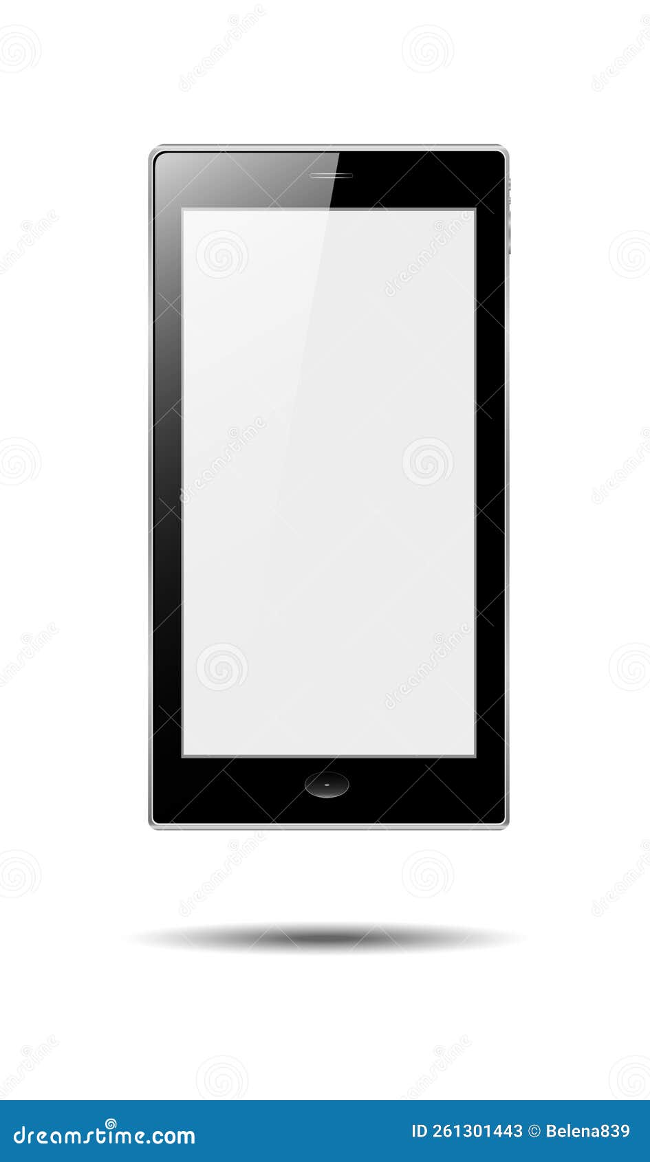 Realistic Smartphone Mockup. Cellphone Frame with Blank Display ...