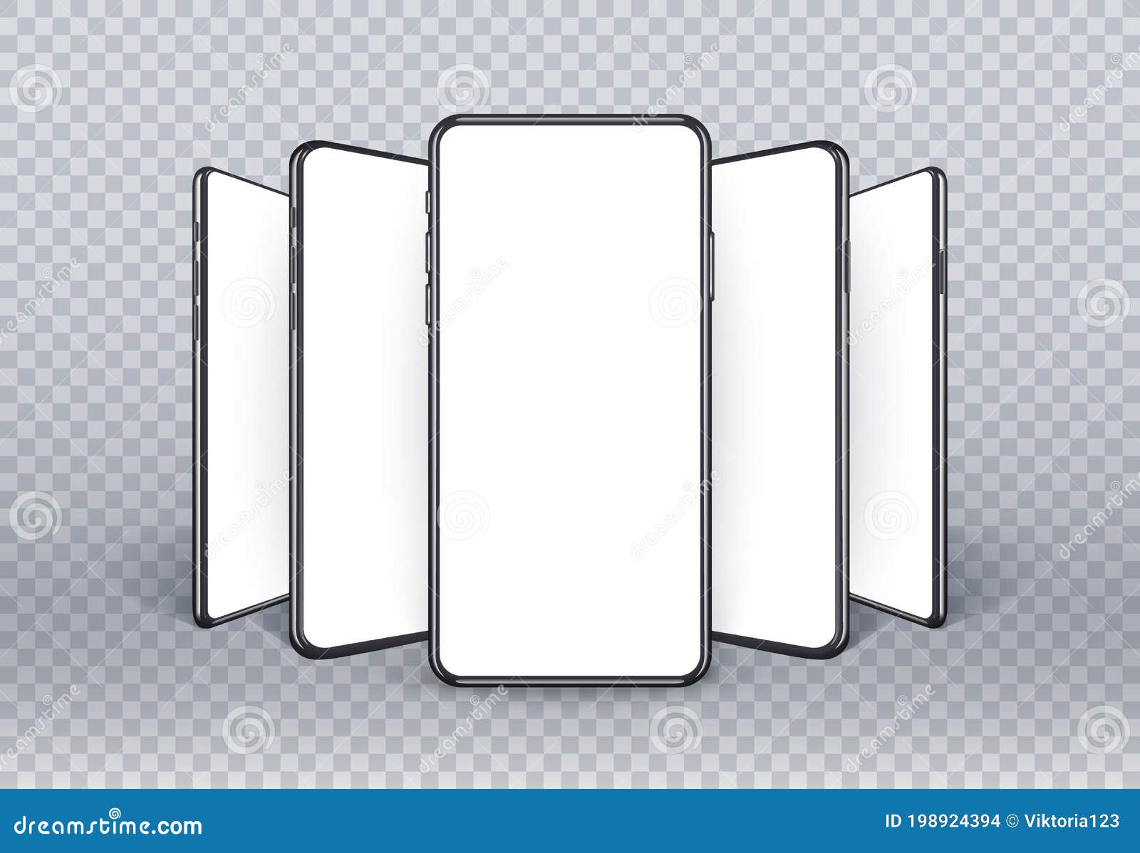 Realistic Smartphone Mockup. Device UI, UX Mockup For Presentation ...