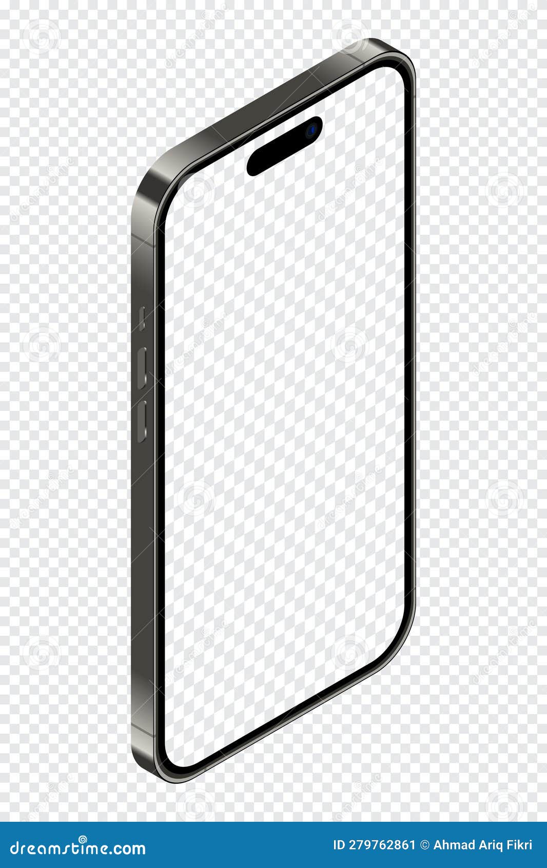 Realistic Smartphone Mockup. Isometric Smartphone Set. 3d Mobile Phones ...