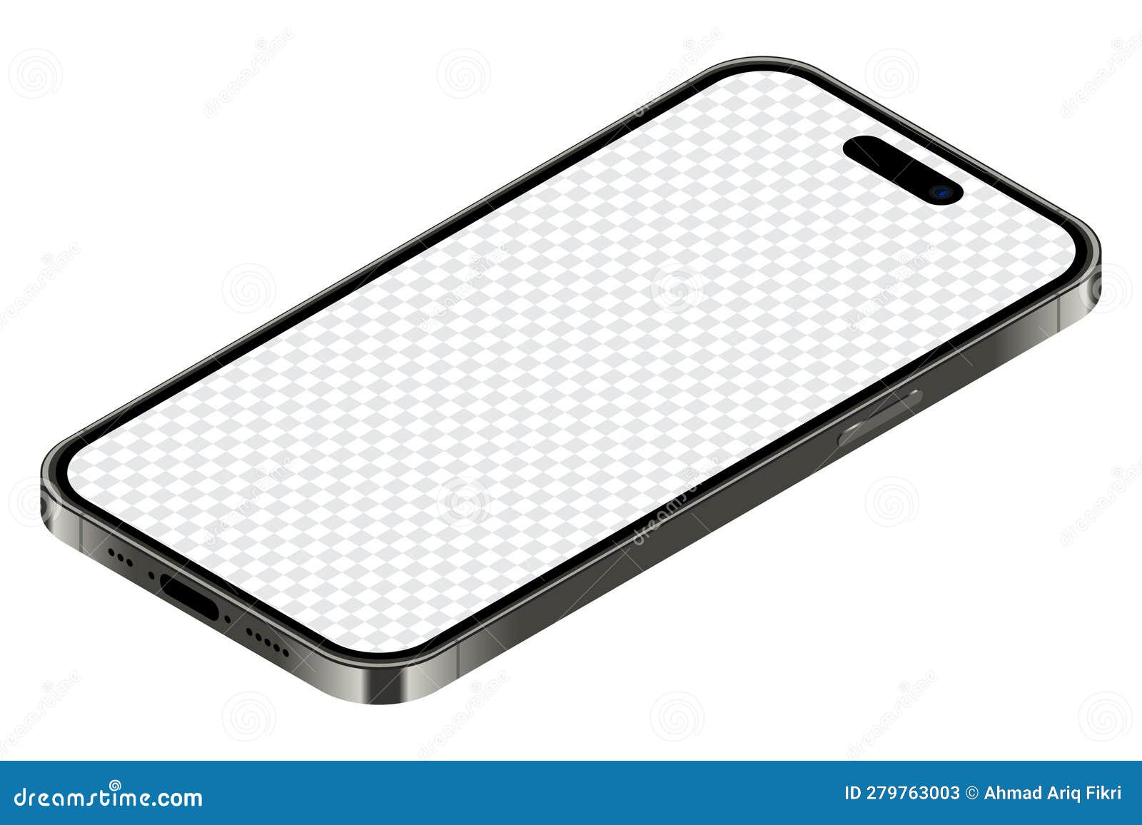 Realistic Smartphone Mockup. Isometric Smartphone Set. 3d Mobile Phones ...