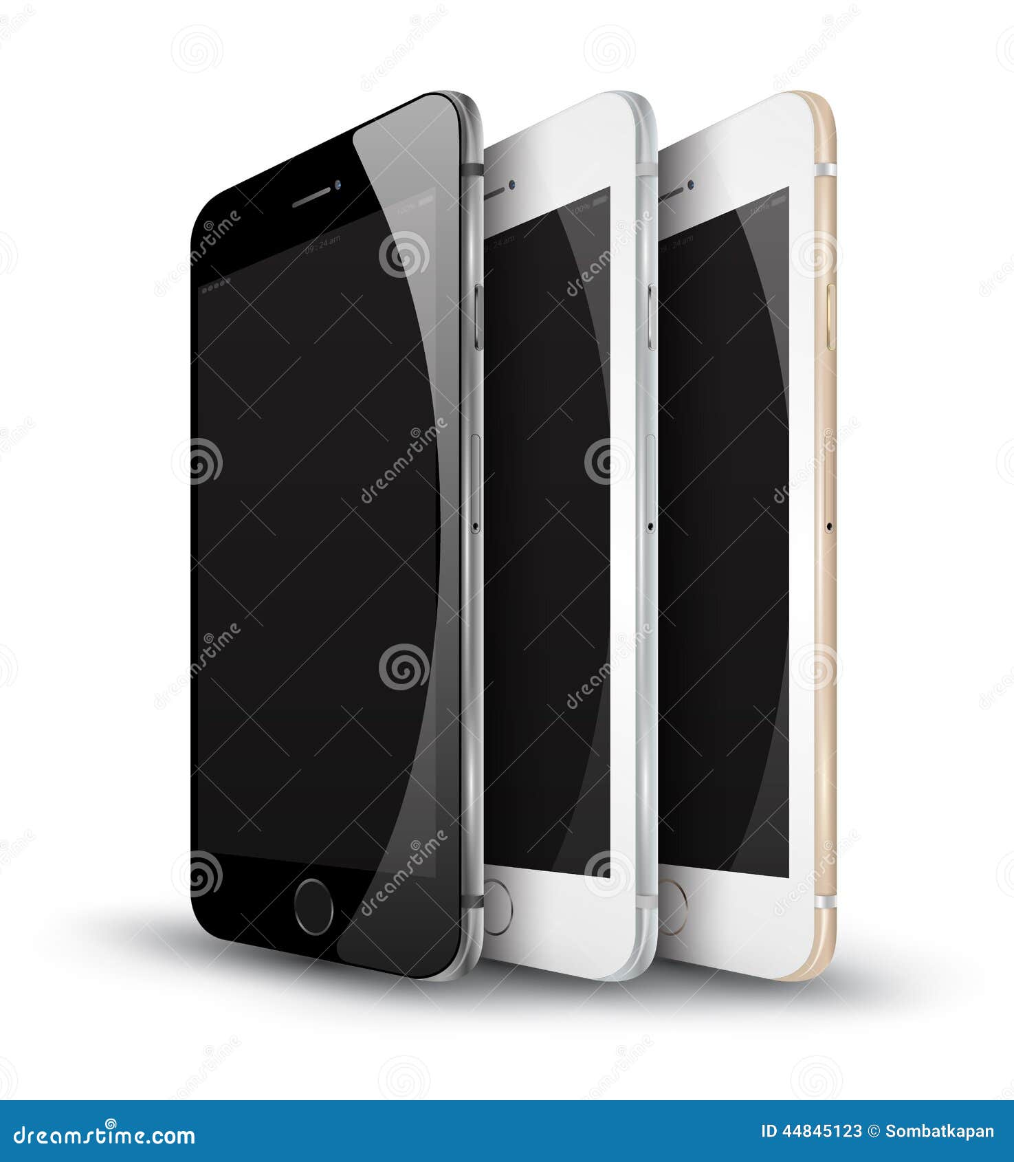 Realistic Smartphone Mockup. Device UI, UX Mockup For Presentation ...