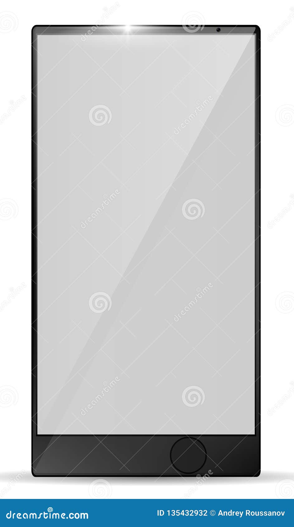 Realistic Smartphone. Mockup. Vertical Position Stock Vector ...