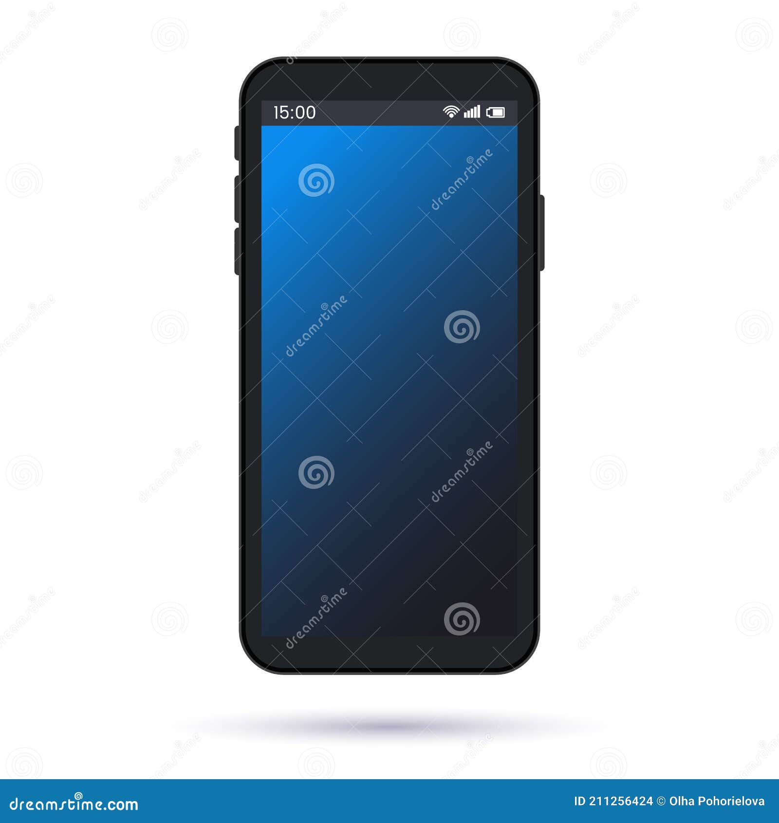 Realistic Smartphone Screen Page Layout with Place for Your Text ...