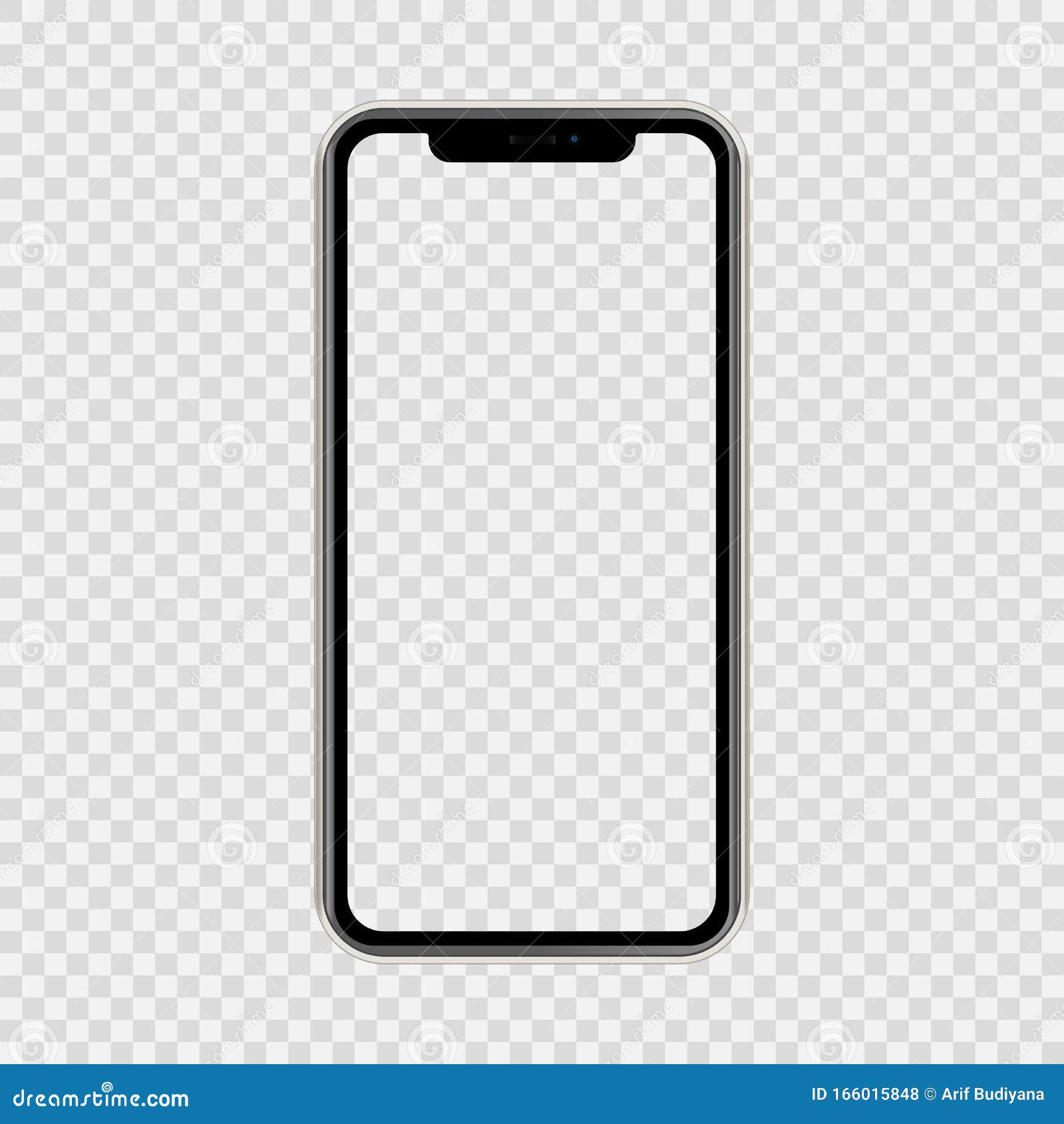 Realistic Smartphone the Shape of a Modern Mobile Phone Designed 2019 ...