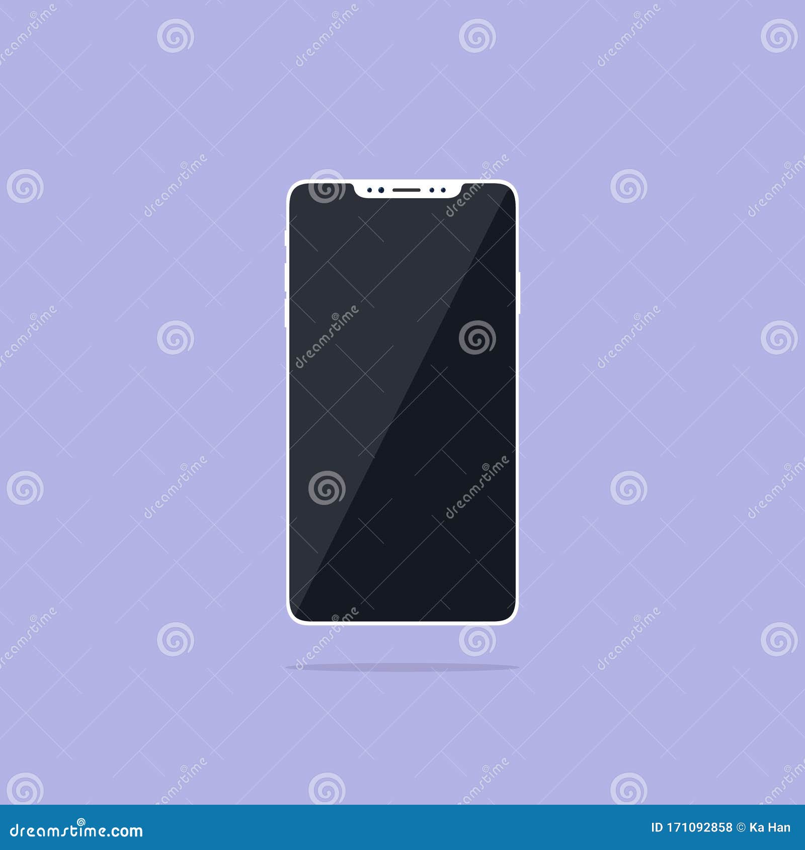 Realistic Smartphone Vector for Illustration Stock Vector ...