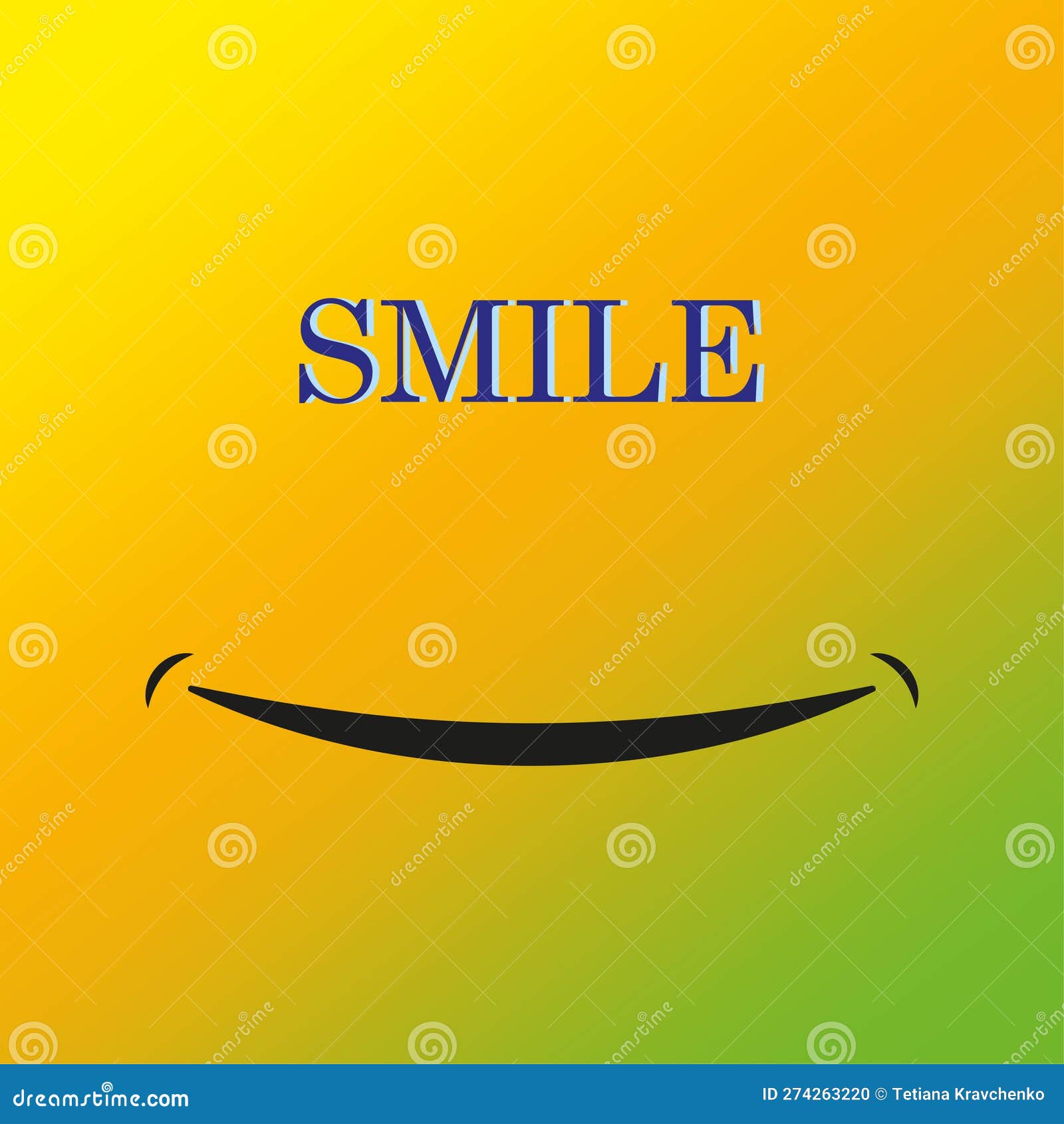 Realistic Smile Orange Background. Realistic Render Emoji. Vector ...