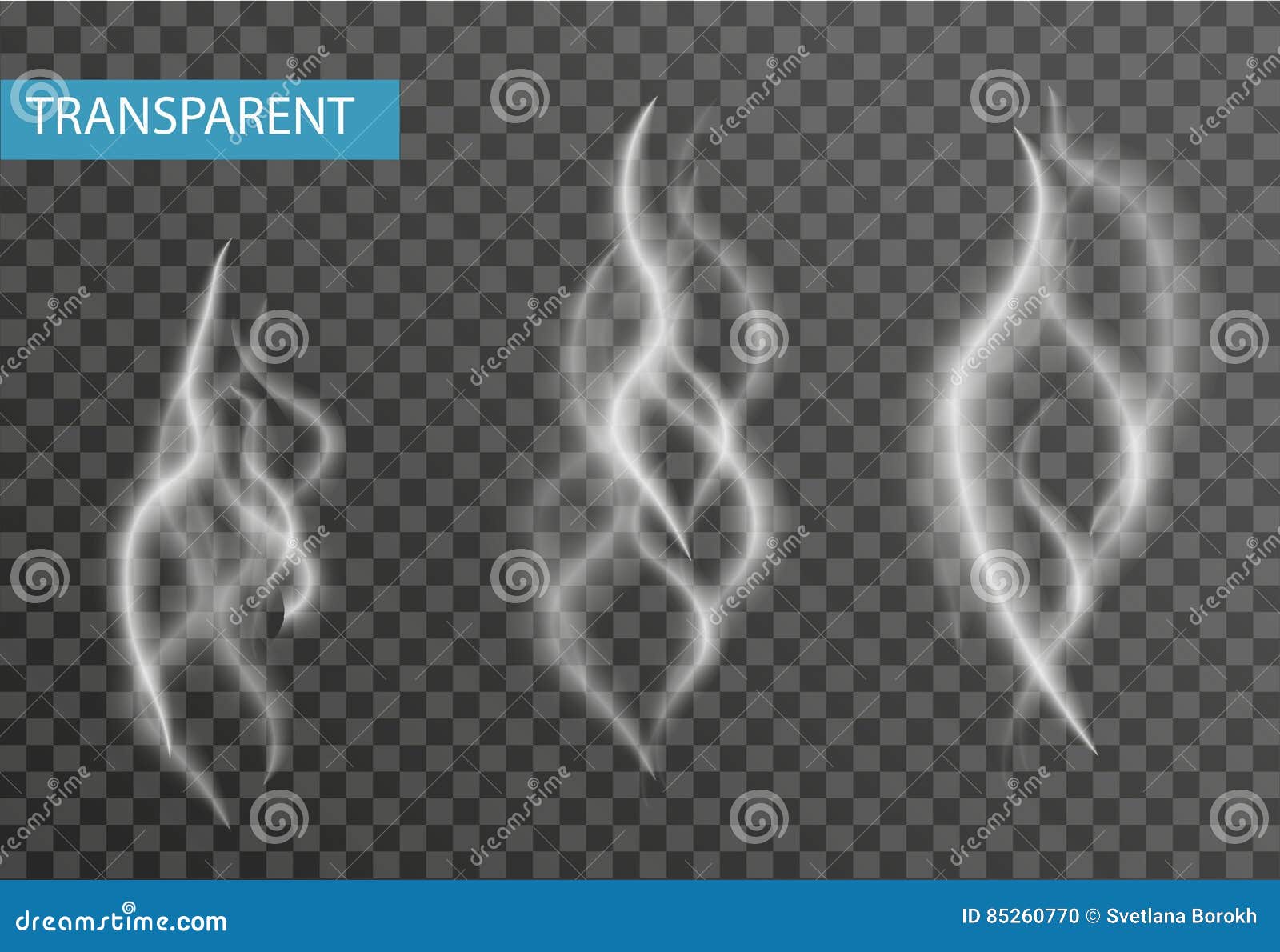 Realistic Smoke Set Isolated on Transparent Background. Cigarette ...
