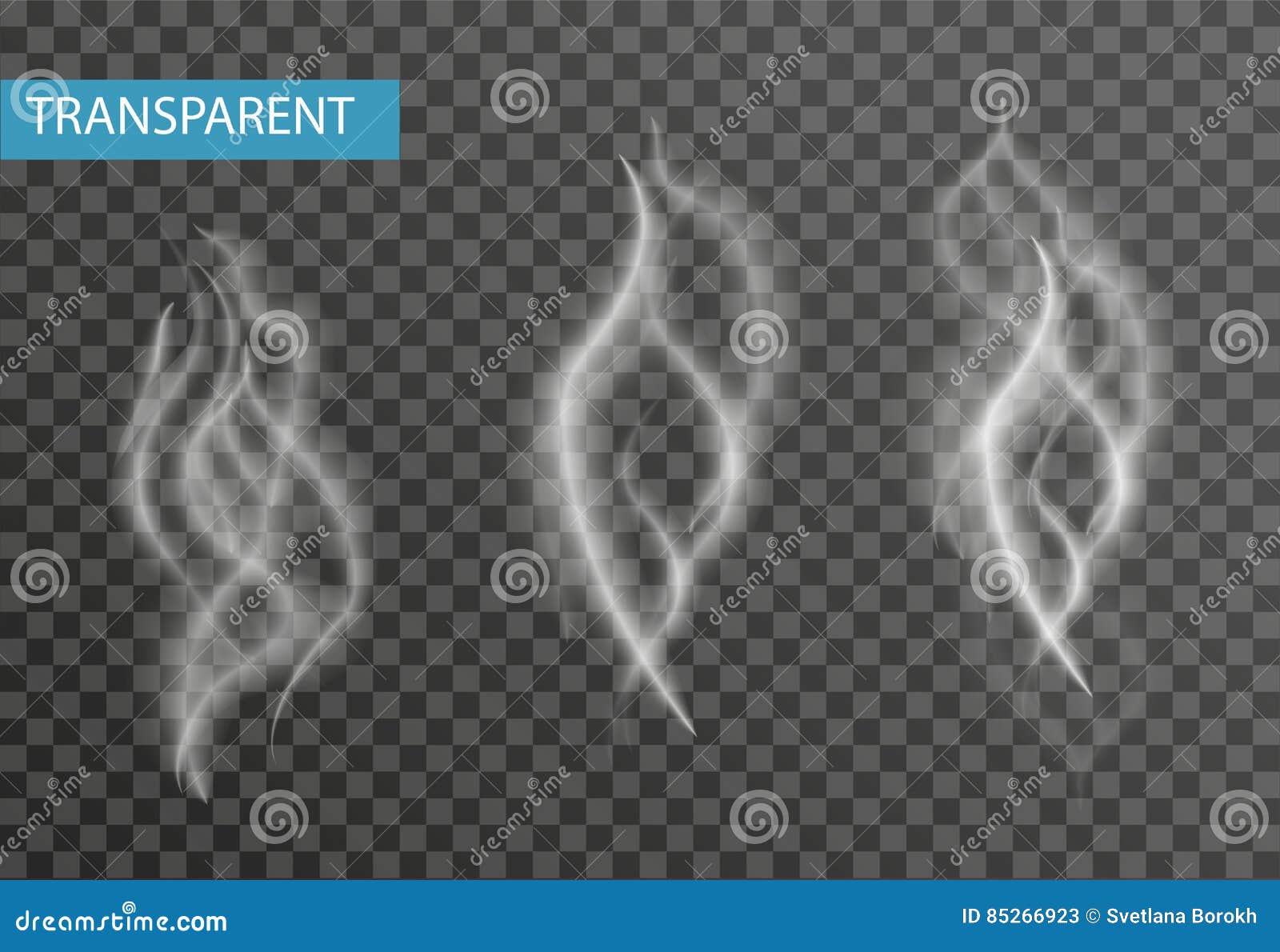 Realistic Smoke Set On Transparent Background. Cigarette , Vapor Effect ...