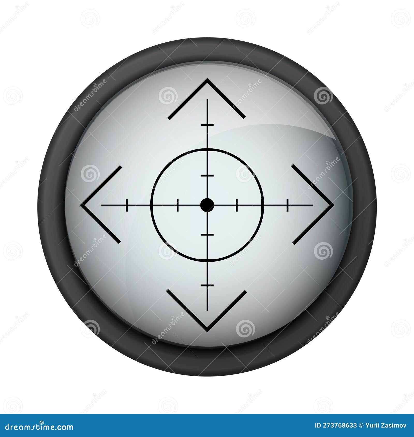 Realistic Sniper Sight. Sniper Scope with Measurement Marks Template ... Realistic Sniper Sight. Sniper Scope with Measurement Marks Template ...