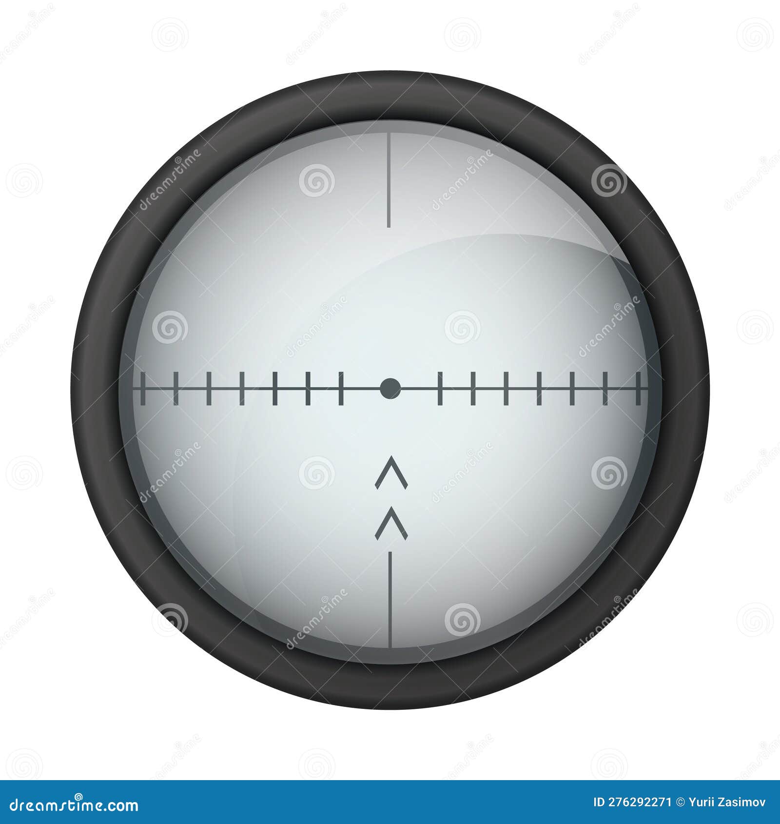 Realistic Sniper Sight. Sniper Scope with Measurement Marks Template ... Realistic Sniper Sight. Sniper Scope with Measurement Marks Template ...