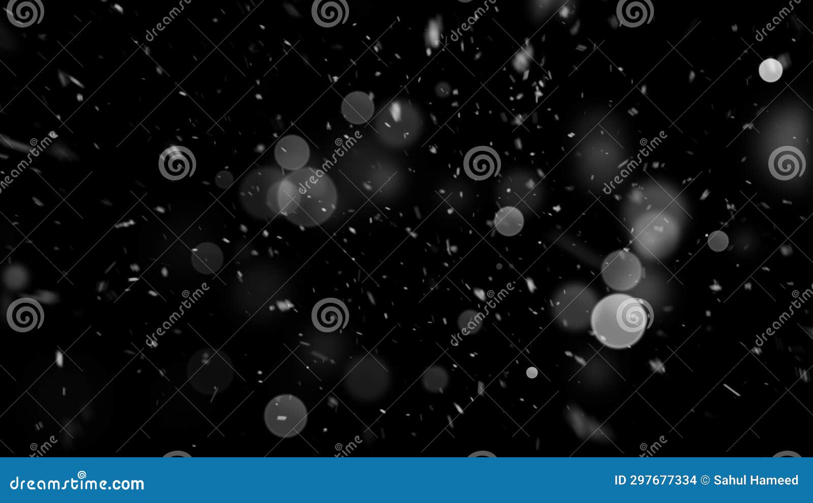 Realistic Snow Fall and Snowflakes Animation with Seamless Loop Stock ...