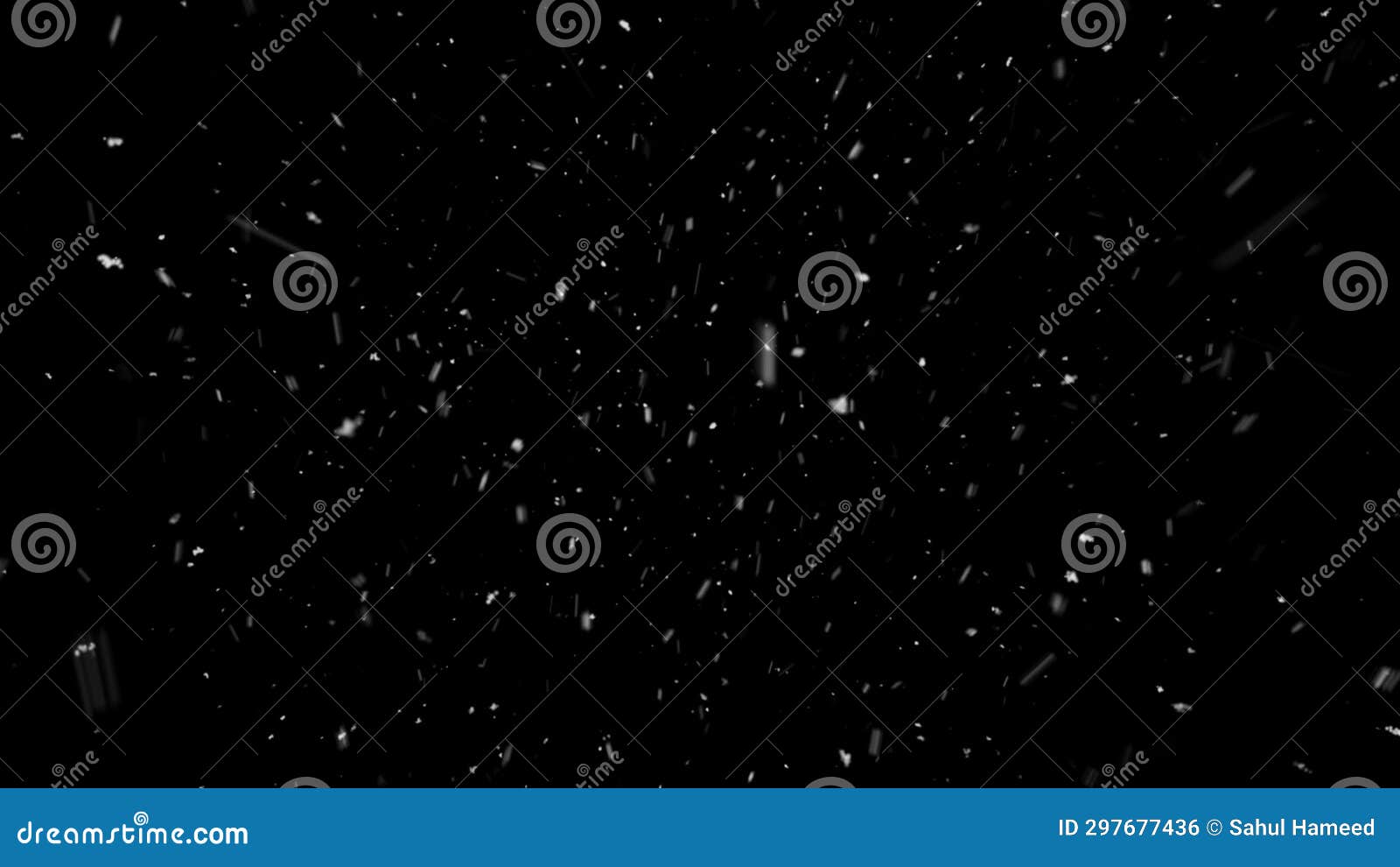 Realistic Snow Fall and Snowflakes Animation with Seamless Loop Stock ...
