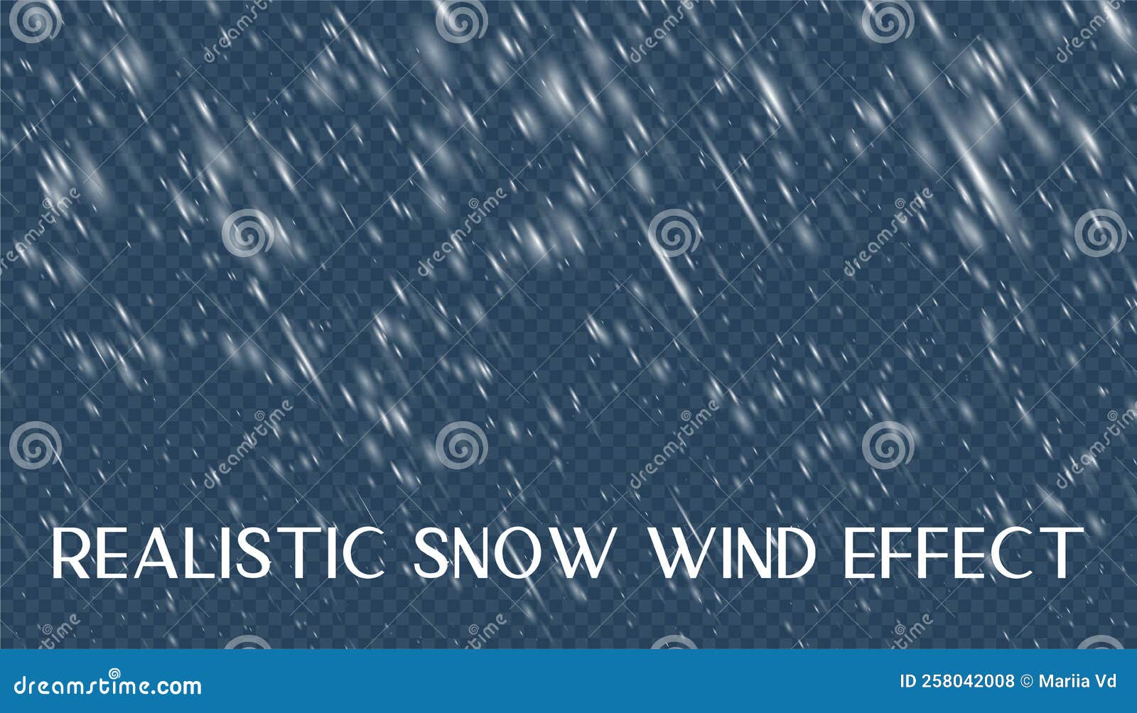 Realistic Snow Wind Effect with Rain. Snowfall Overlay for Photo and ...