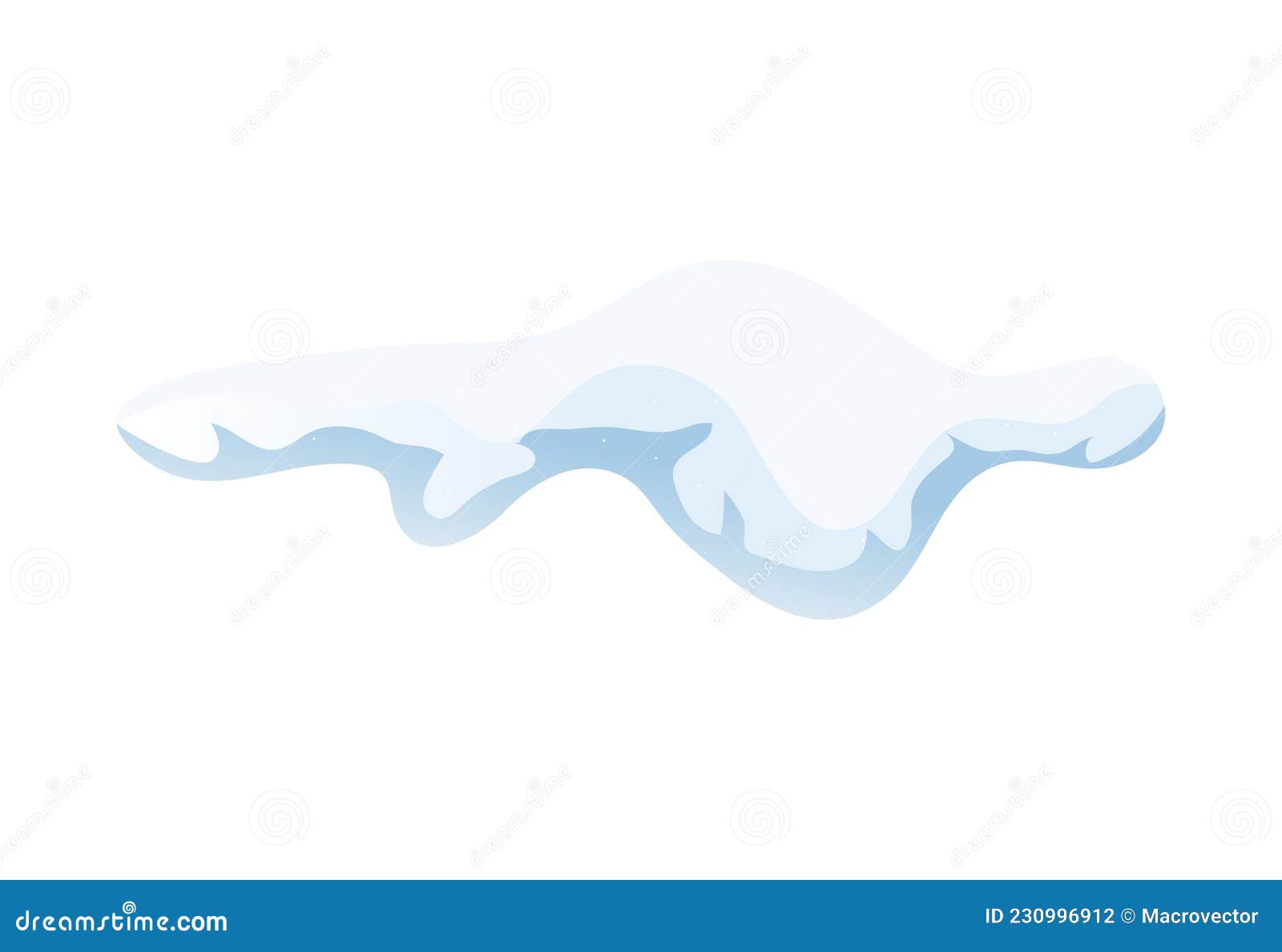 Realistic Snowdrift Icon stock vector. Illustration of element - 230996912