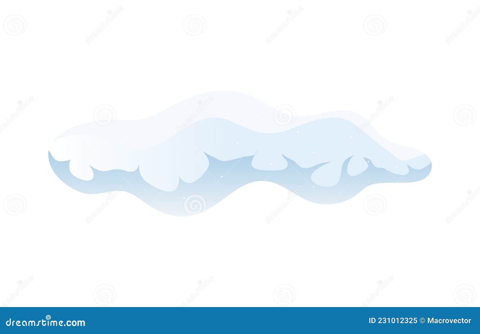 Realistic Snowdrift Illustration Stock Vector - Illustration of icicle ...